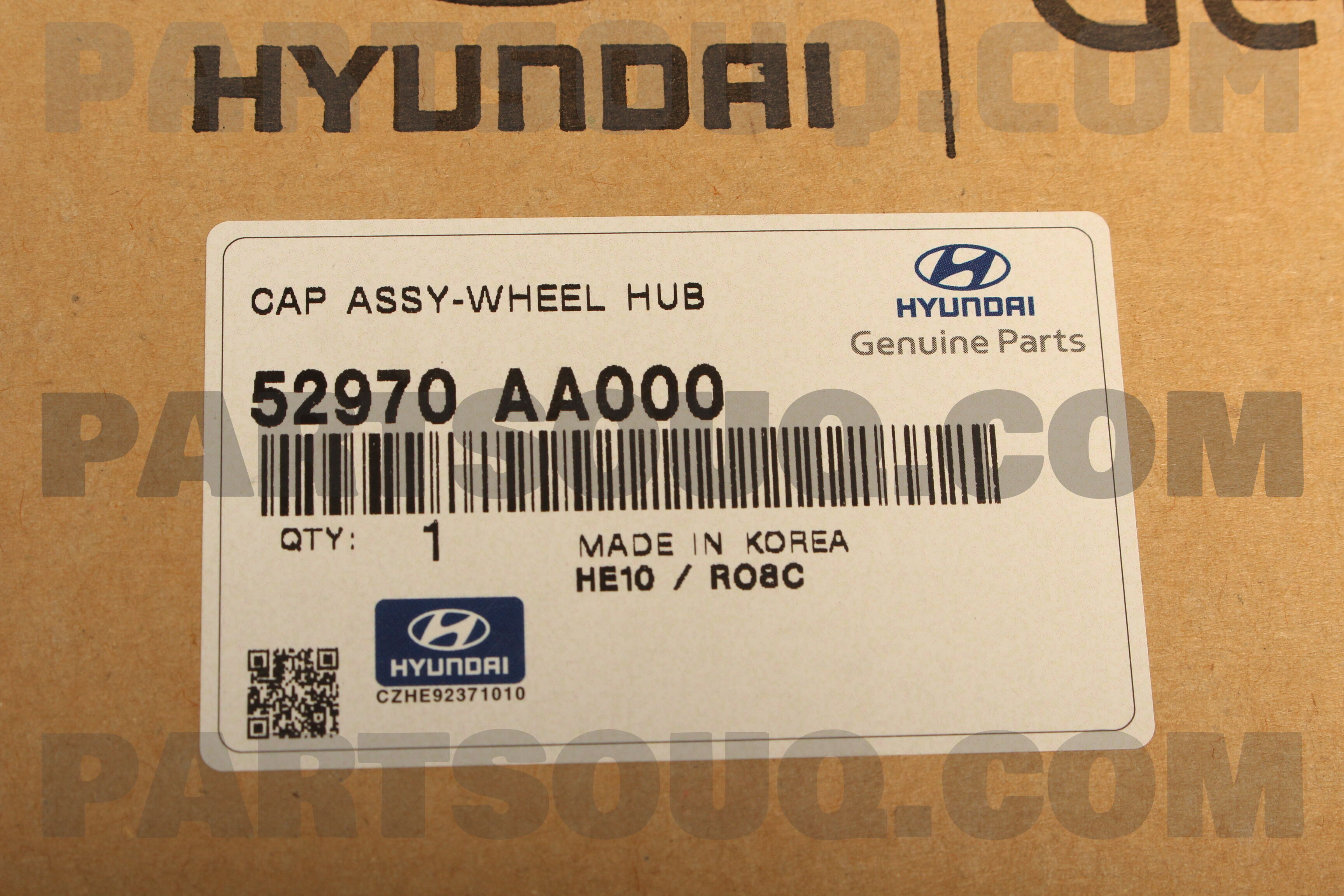 CAP ASSY-WHEEL HUB 52970AA000 | Hyundai / KIA Parts | PartSouq