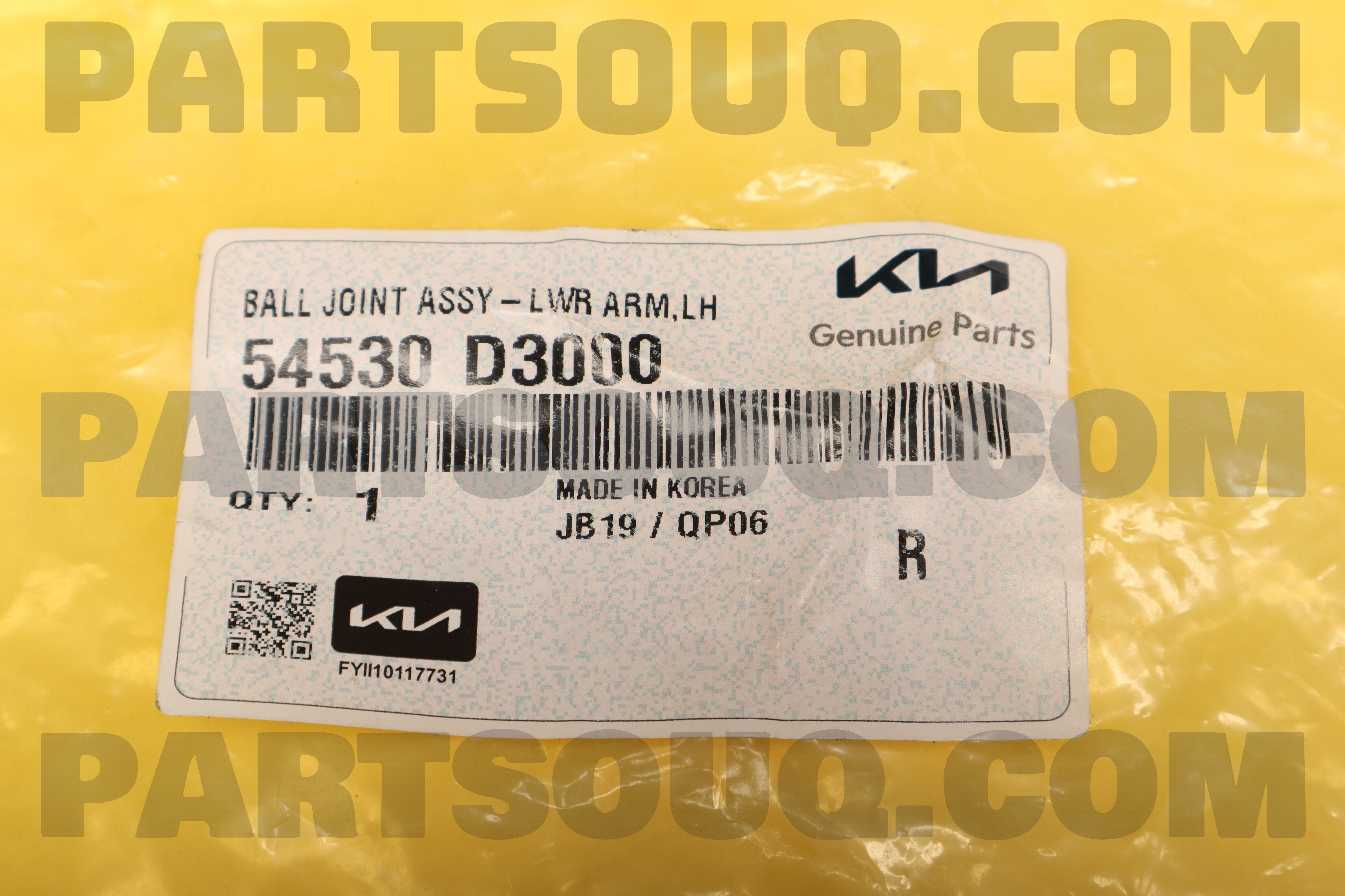 BALL JOINT ASSY-LWR ARM,LH 54530D3000 | Hyundai / KIA Parts | PartSouq