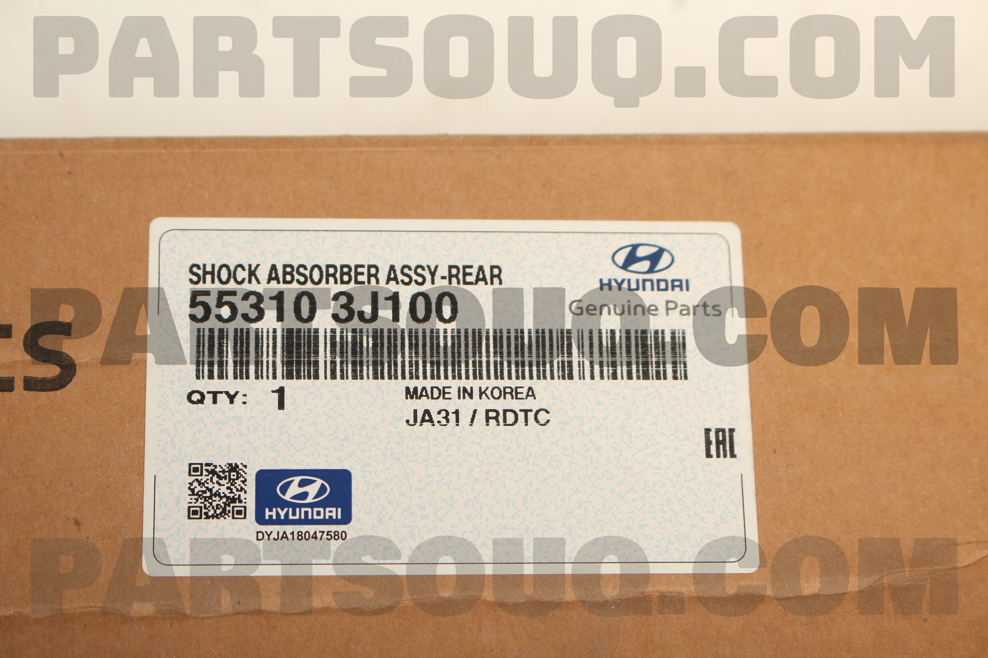 SHOCK ABSORBER ASSY-REAR 553103J100 | Hyundai / KIA Parts | PartSouq