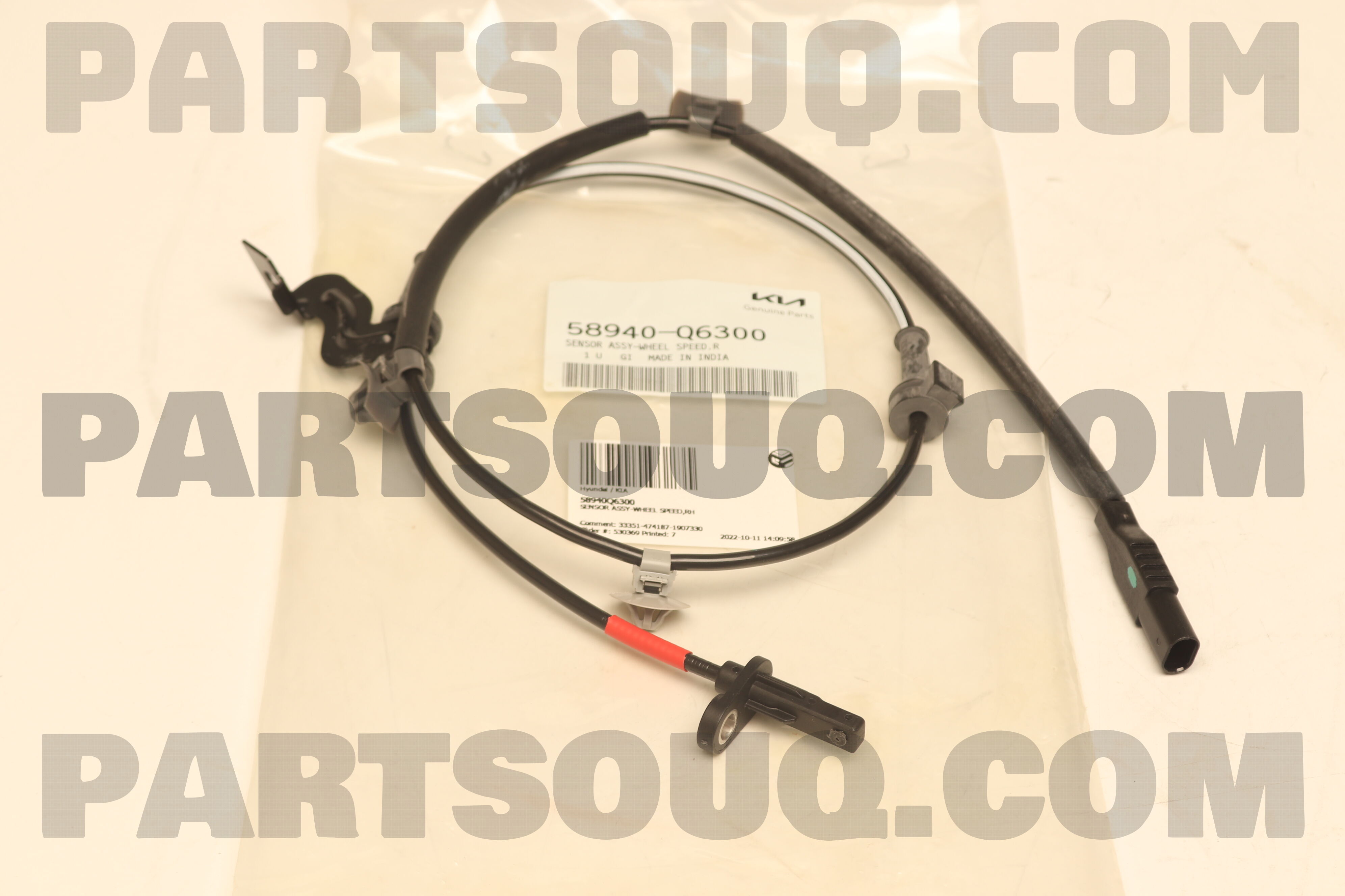 SENSOR ASSY-WHEEL SPEED,RH 58940Q6300 | Hyundai / KIA Parts | PartSouq