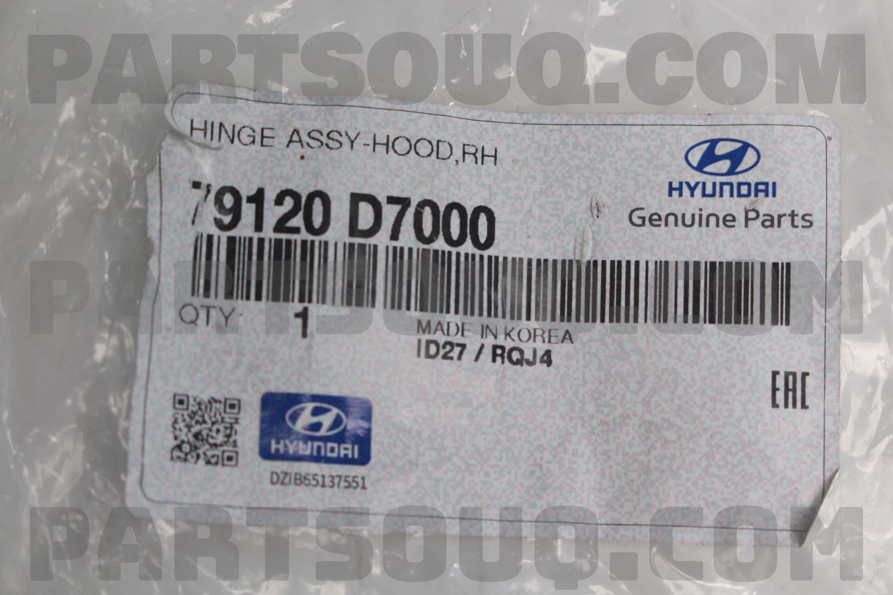 HINGE ASSY-HOOD,RH 79120D7000 | Hyundai / KIA Parts | PartSouq