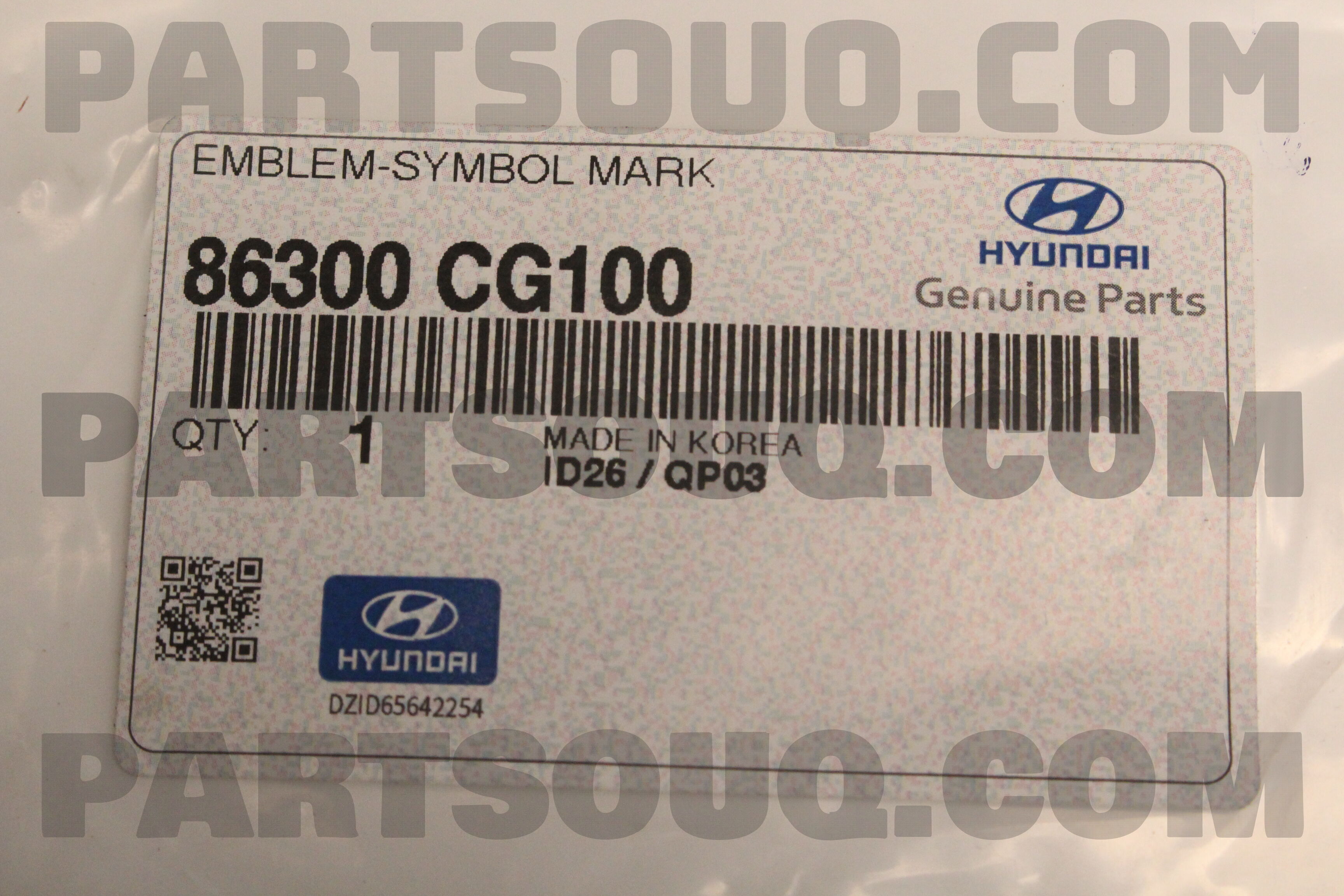 EMBLEM - SYMBOL MARK 86300CG100 | Hyundai / KIA Parts | PartSouq