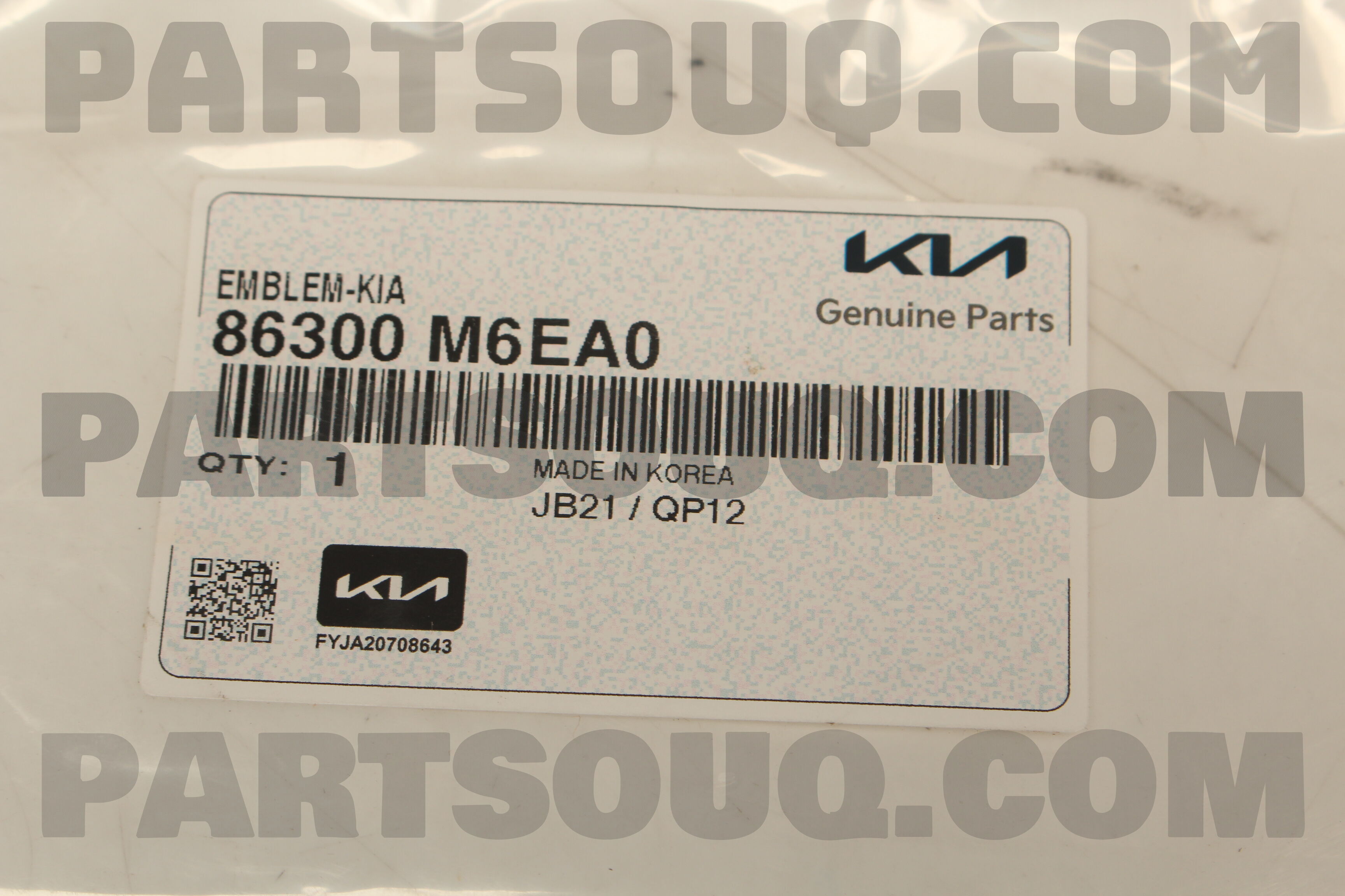 EMBLEM - KIA 86300M6EA0 | Hyundai / KIA Parts | PartSouq