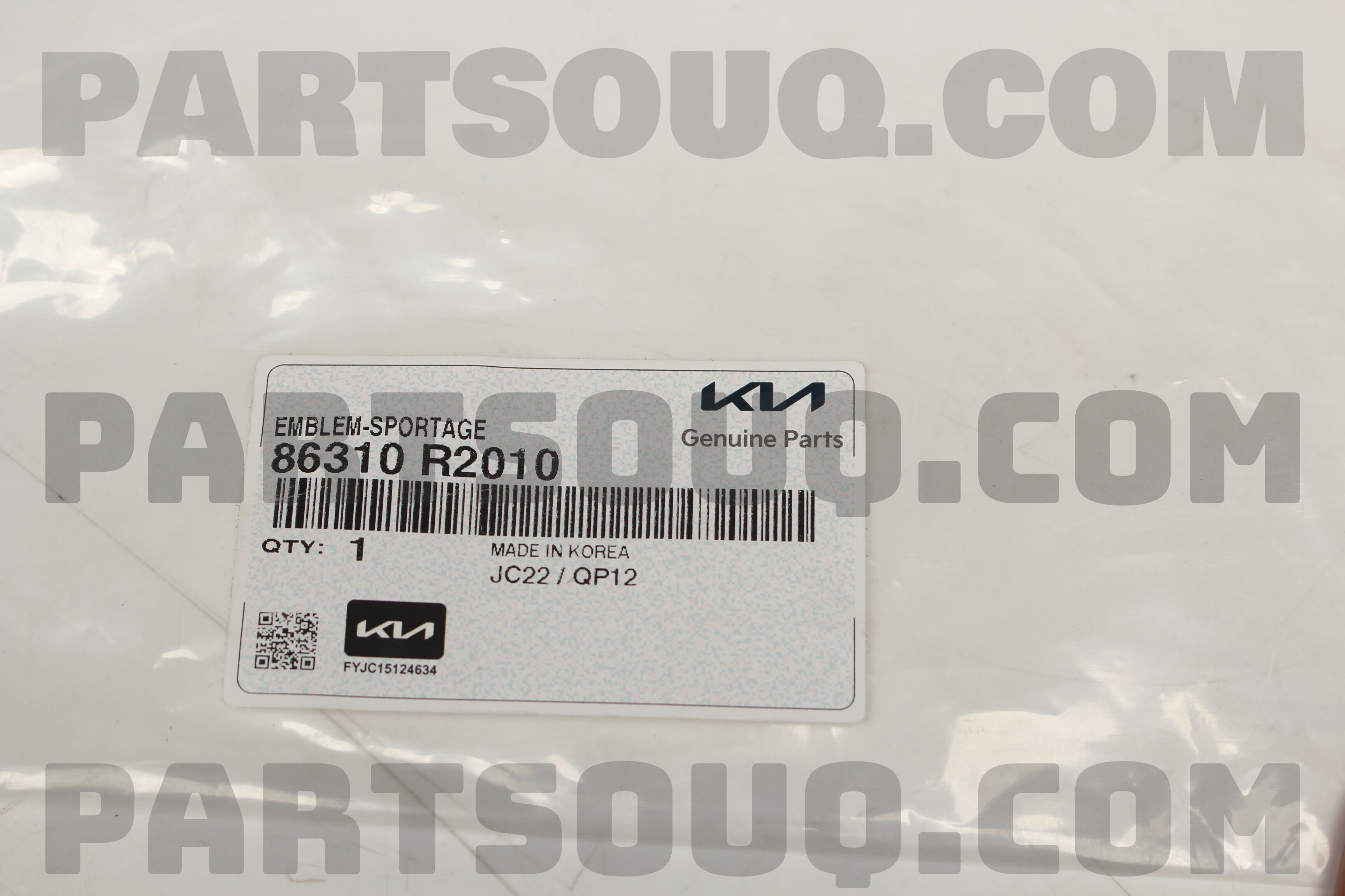 EMBLEM-SPORTAGE 86310R2010 | Hyundai / KIA Parts | PartSouq