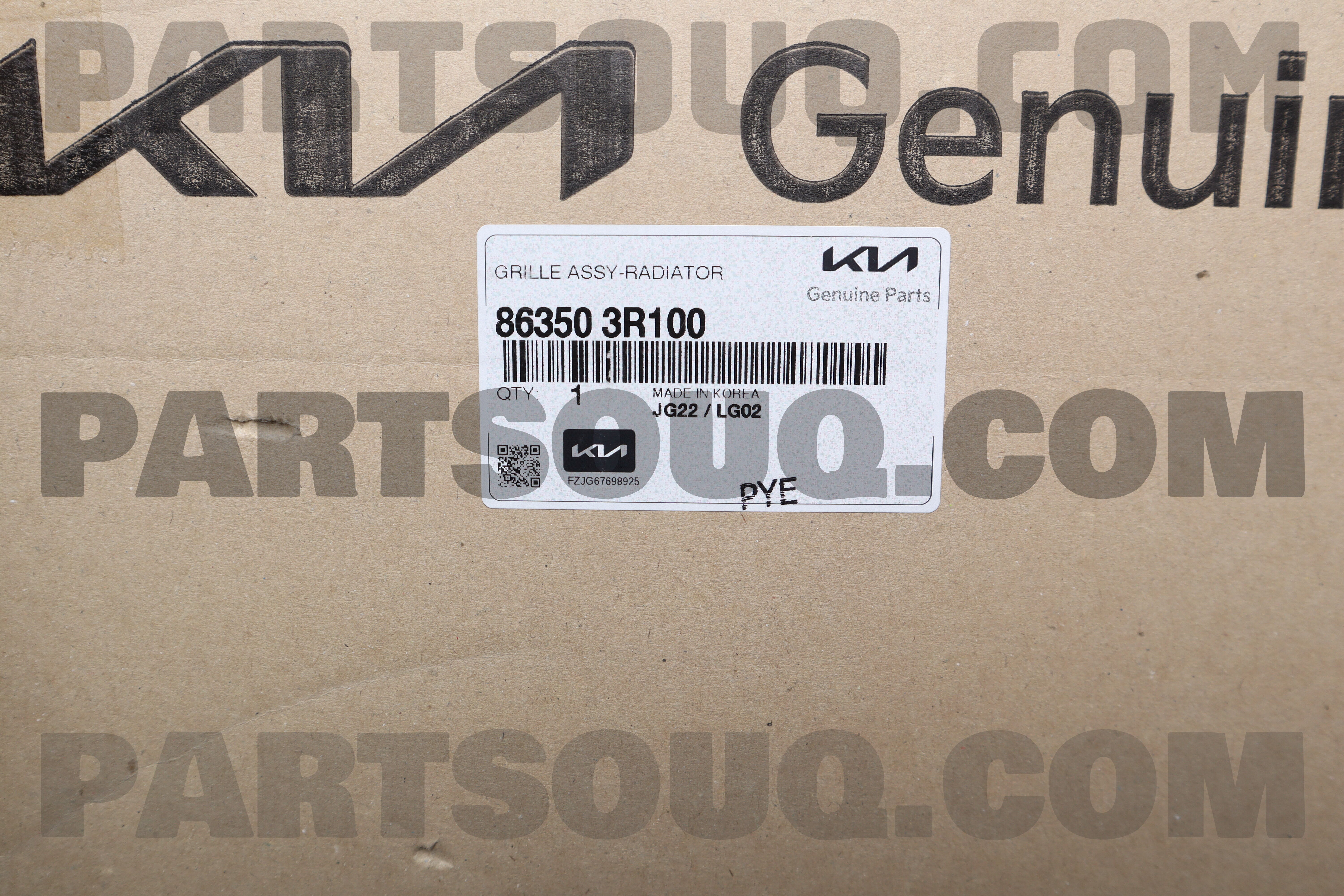 GRILLE ASSY-RADIATOR 863503R100 | Hyundai / KIA Parts | PartSouq