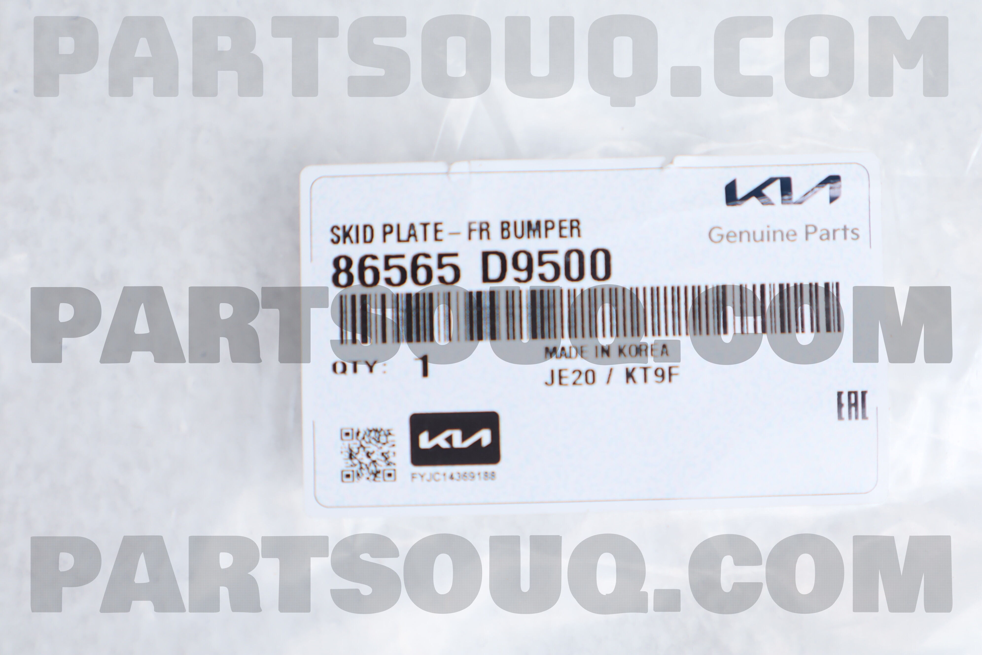 SKID PLATE-FR BUMPER 86565D9500 | Hyundai / KIA Parts | PartSouq