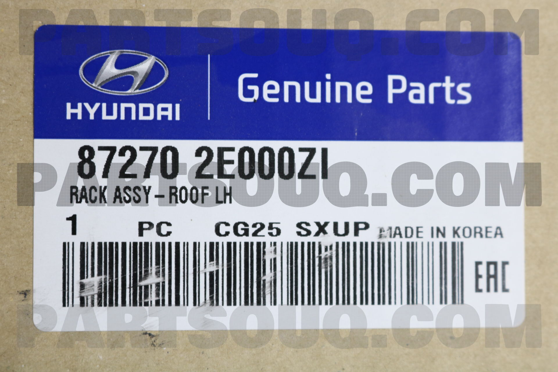 RACK ASSY-ROOF LH 872702E000 | Hyundai / KIA Parts | PartSouq