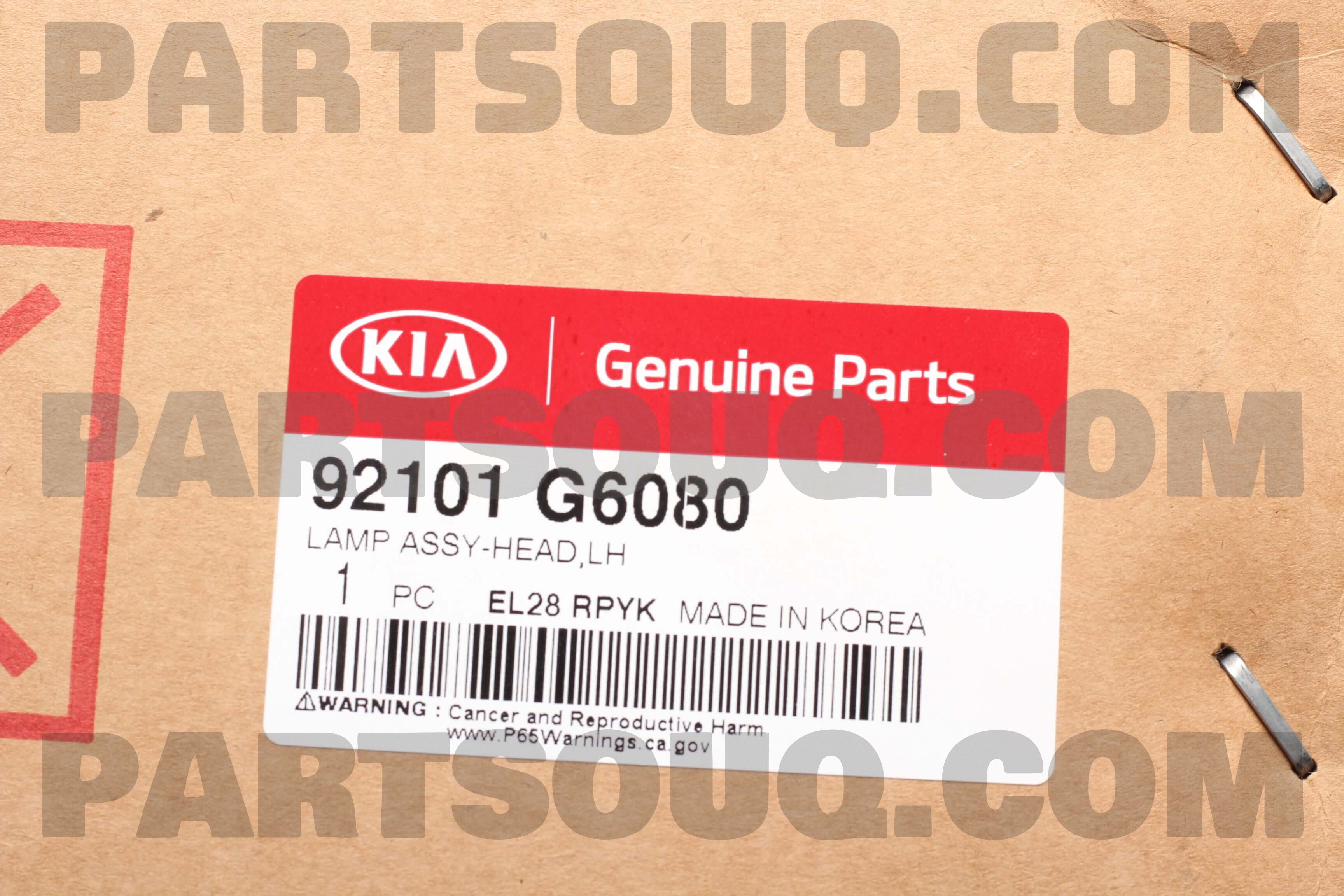 LAMPASSY-HEADLH 92101G6080 | Hyundai / KIA Parts | PartSouq