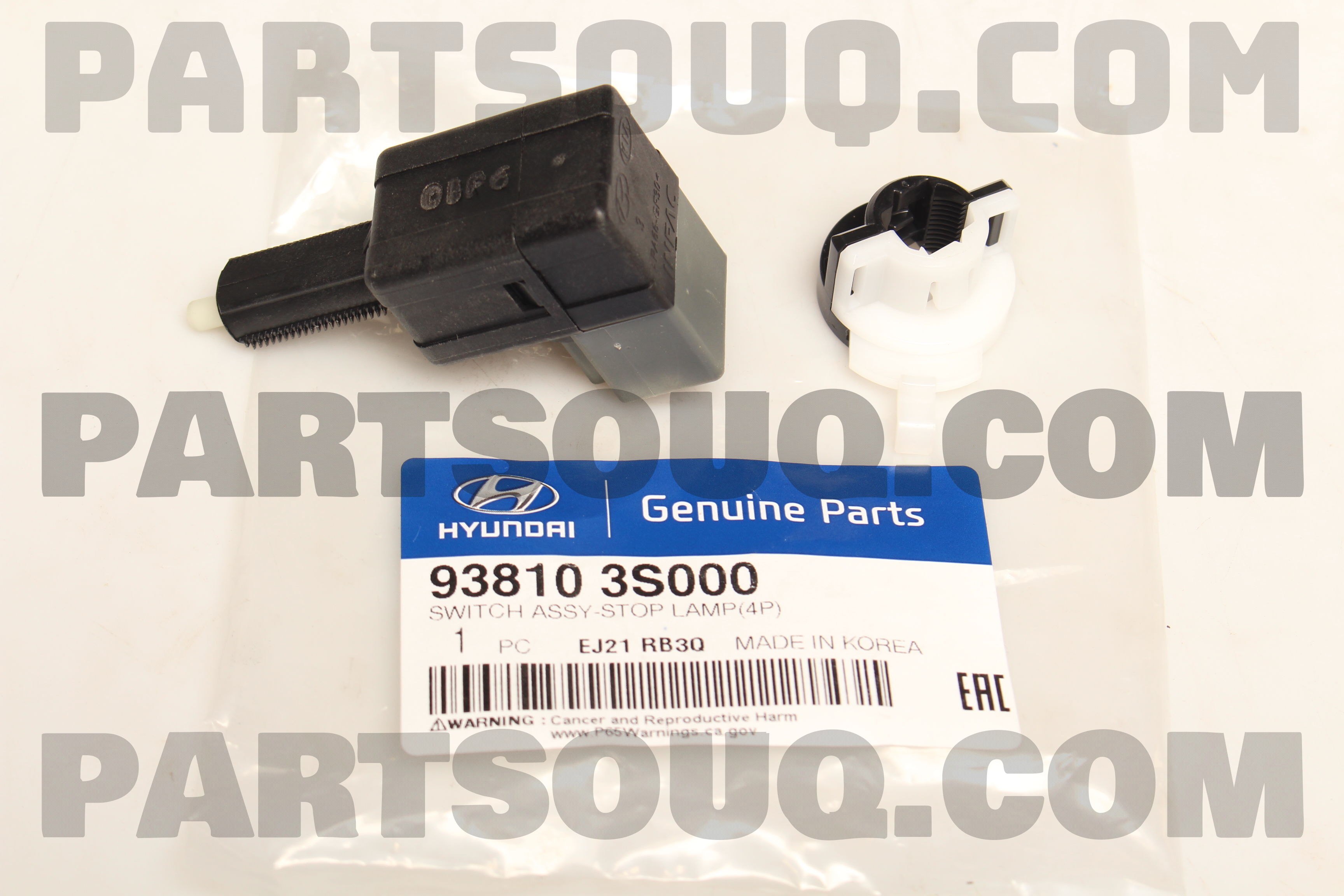 SWITCH ASSY-STOP LAMP(4P) 938103S000 | Hyundai / KIA Parts | PartSouq