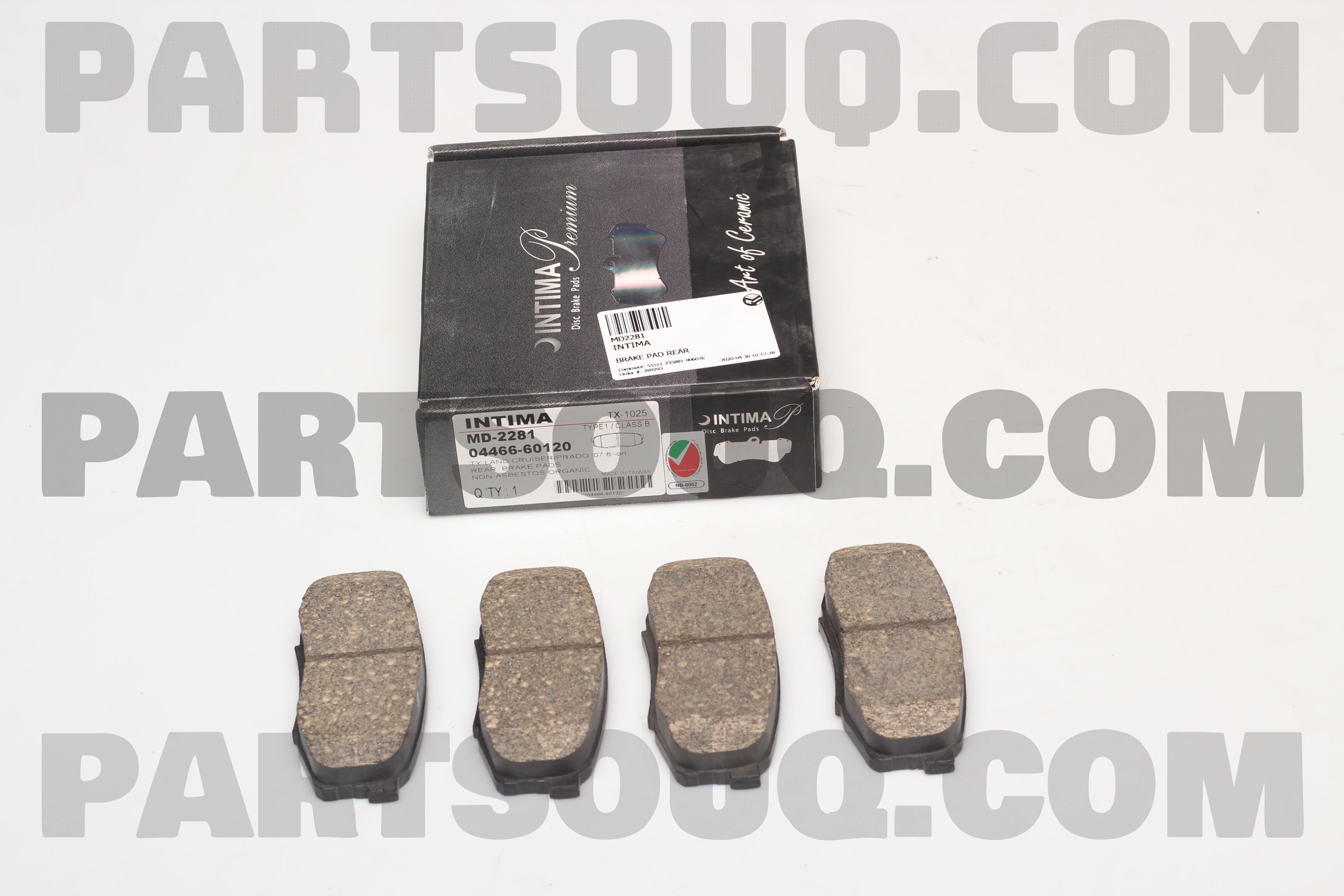 PAD KIT, DISC BRAKE, REAR 0446660160 | Toyota Parts | PartSouq