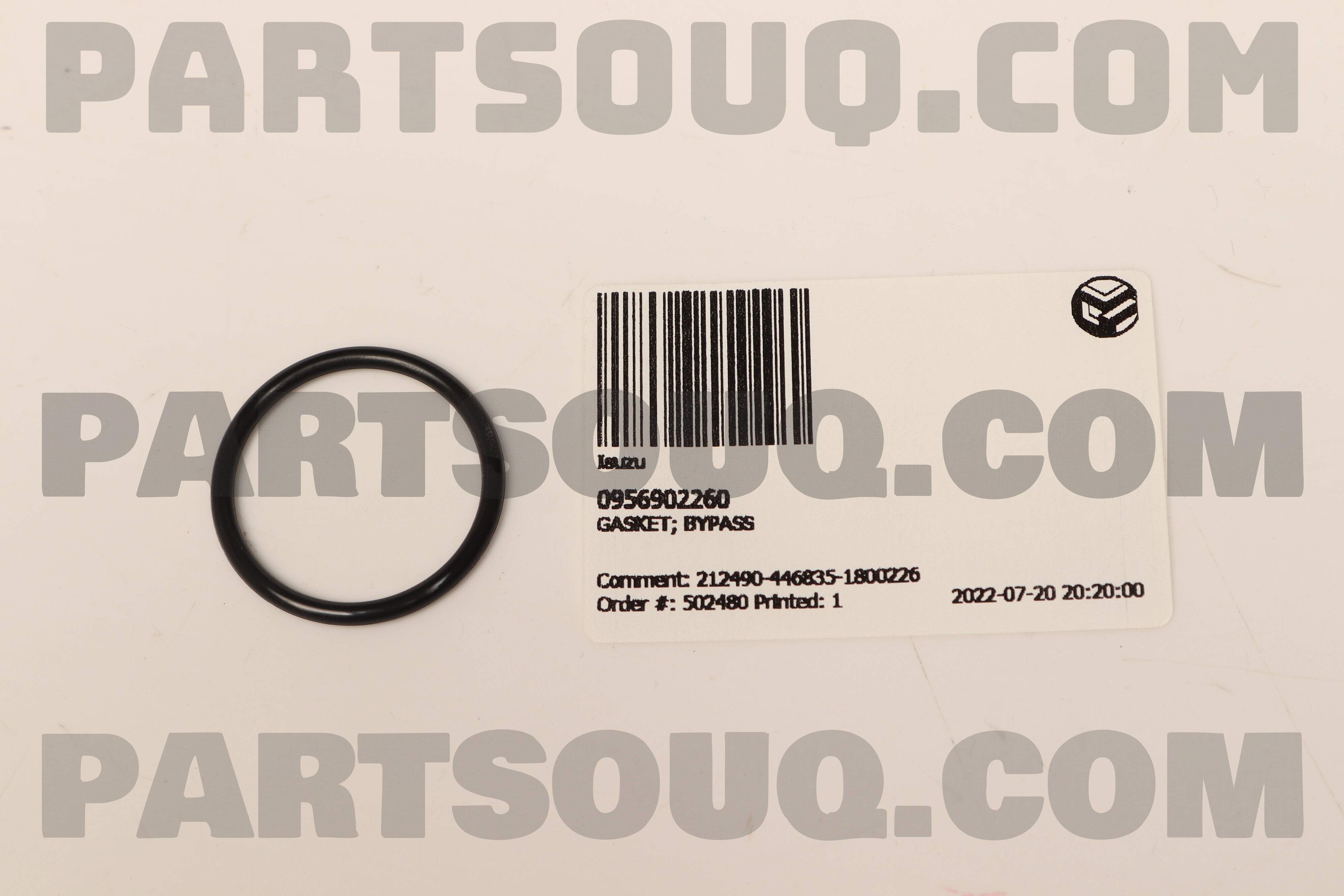 GASKET; BYPASS 0956902260 | Isuzu Parts | PartSouq