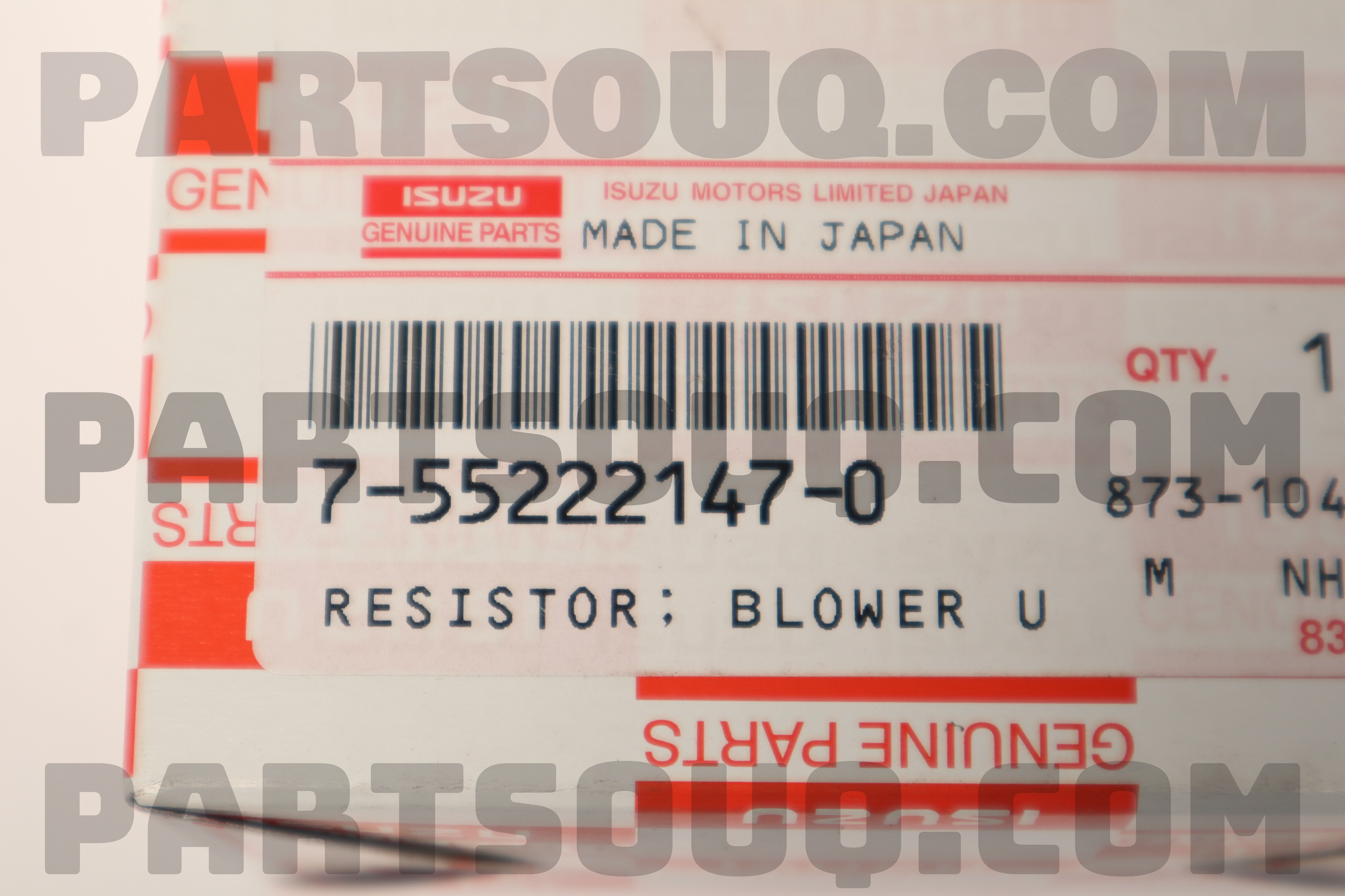 RESISTOR BLOWER UNIT 7552221470 | Isuzu Parts | PartSouq