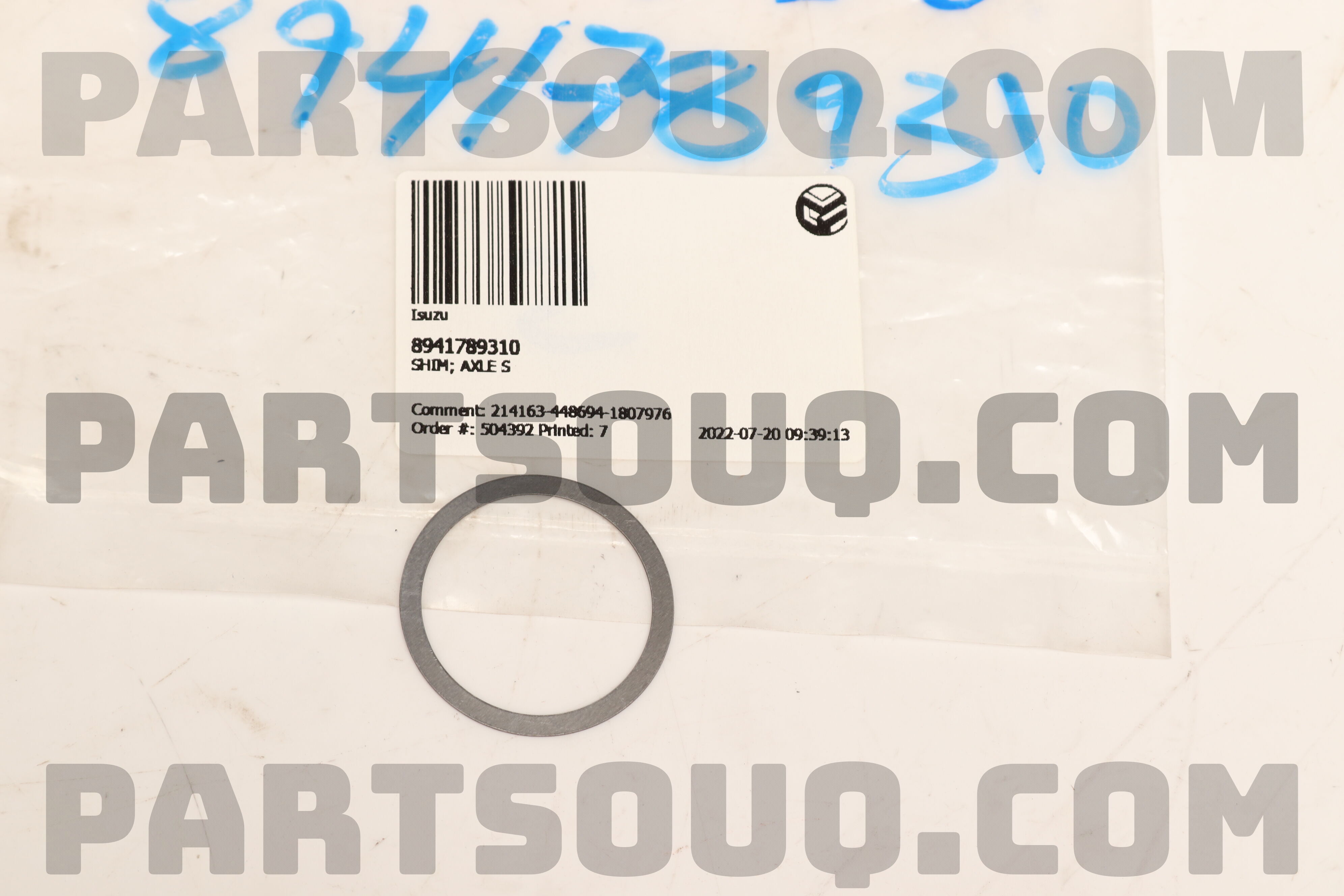 SHIM; AXLE S 8941789310 | Isuzu Parts | PartSouq