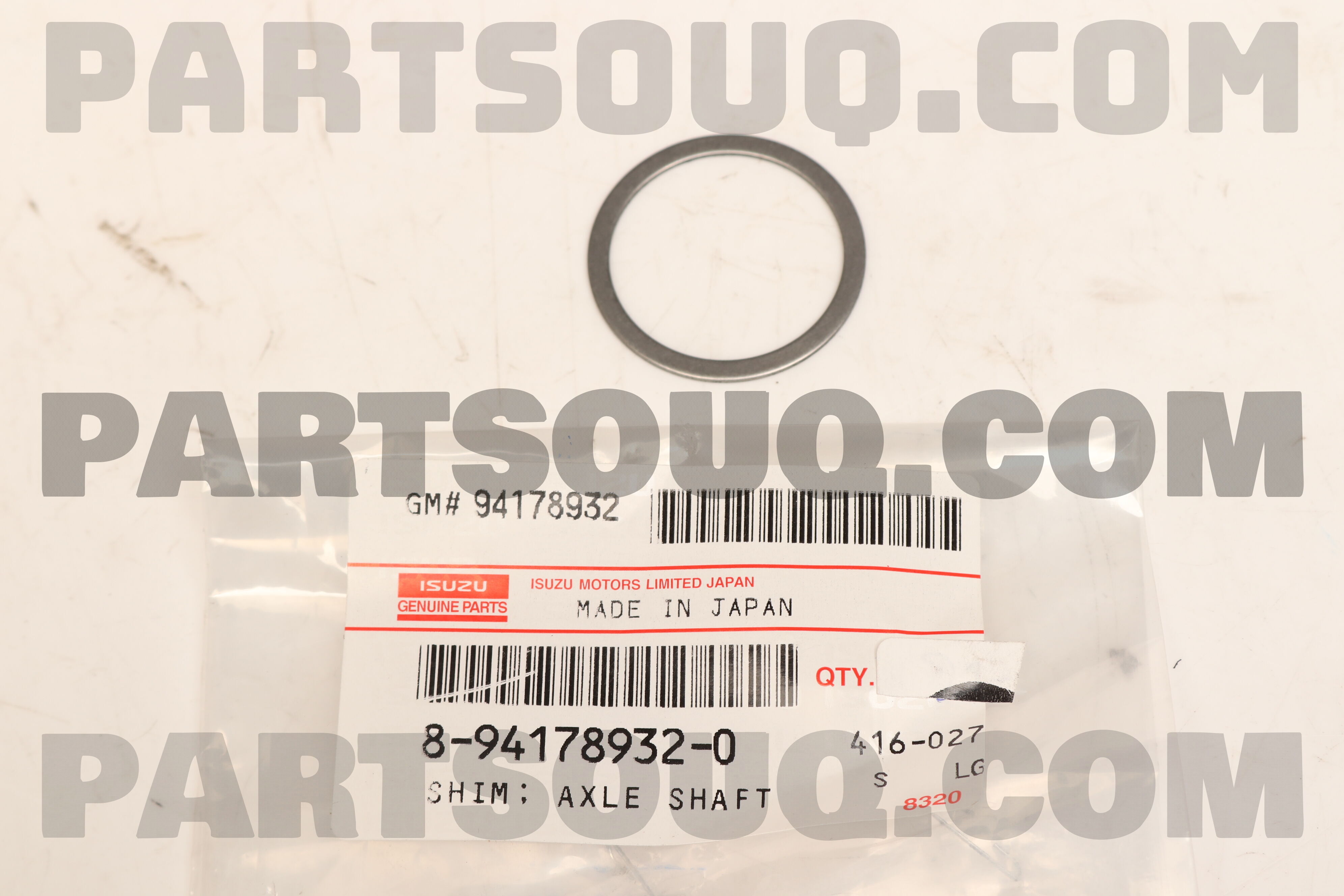 SHIM; AXLE S 8941789320 | Isuzu Parts | PartSouq