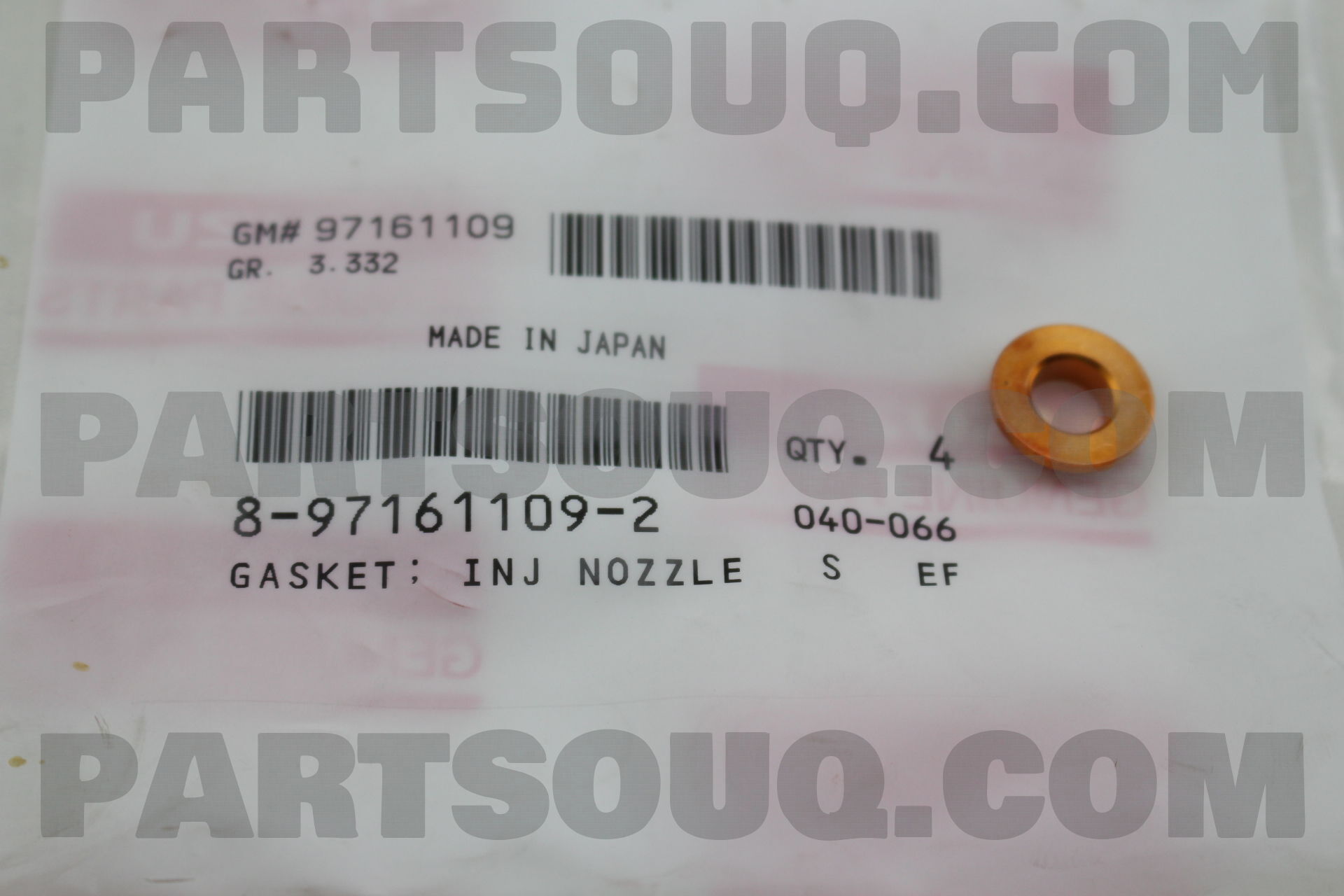 GASKET; INJ NOZ 8971611092 | Isuzu Parts | PartSouq