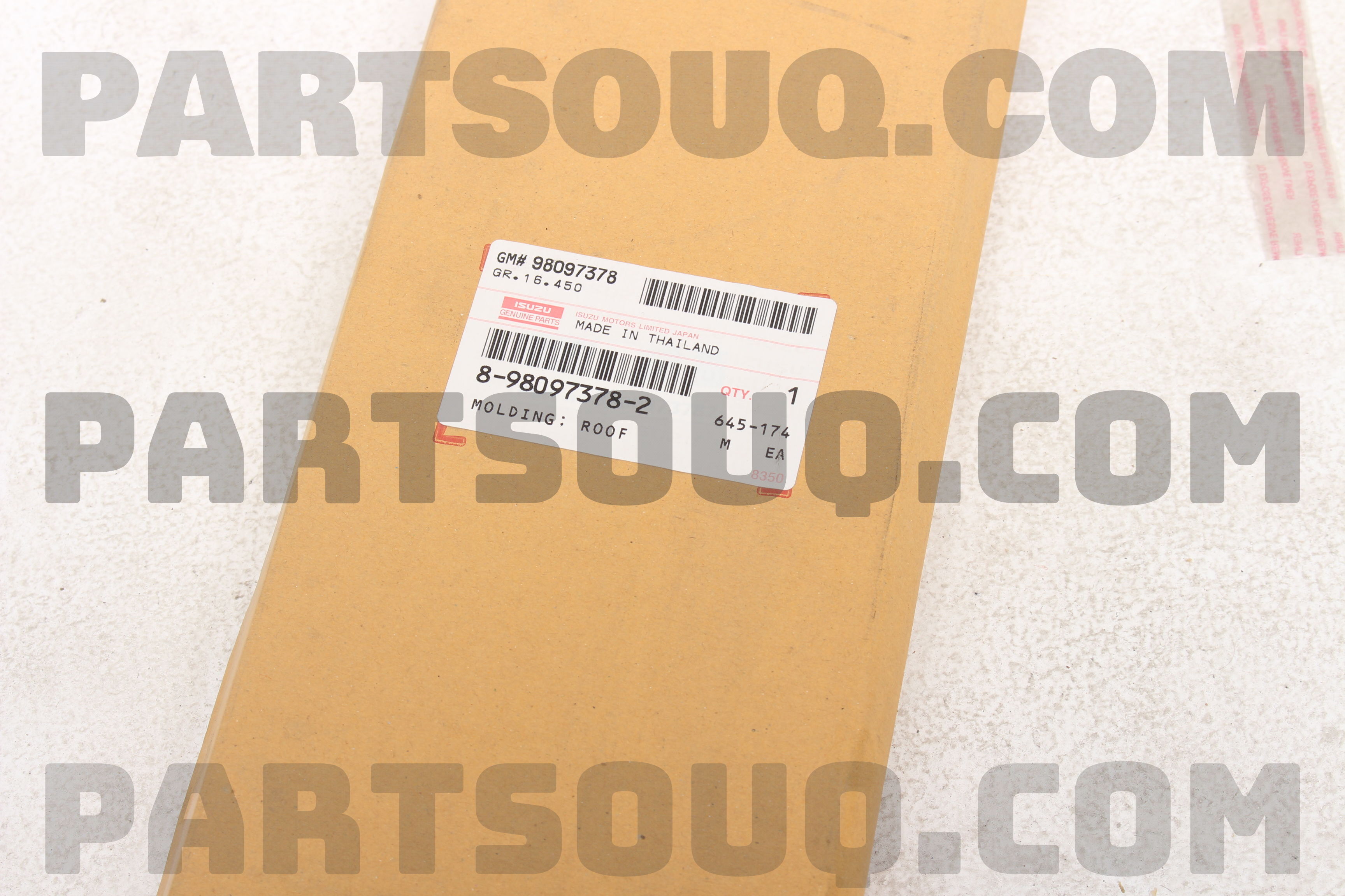 MOLDING; ROOF 8980973782 | Isuzu Parts | PartSouq
