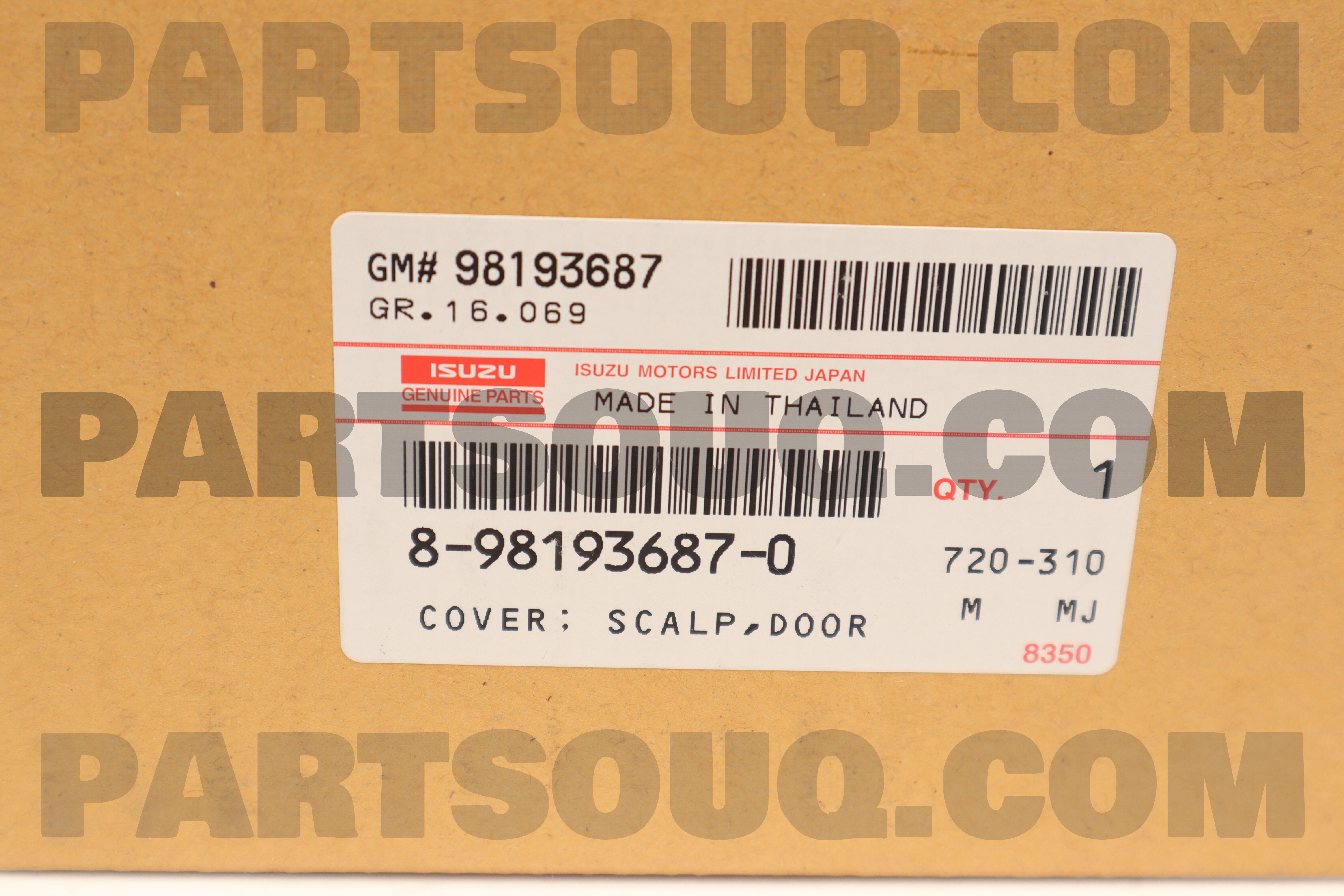 COVER; SCALP,DO 8981936870 | Isuzu Parts | PartSouq