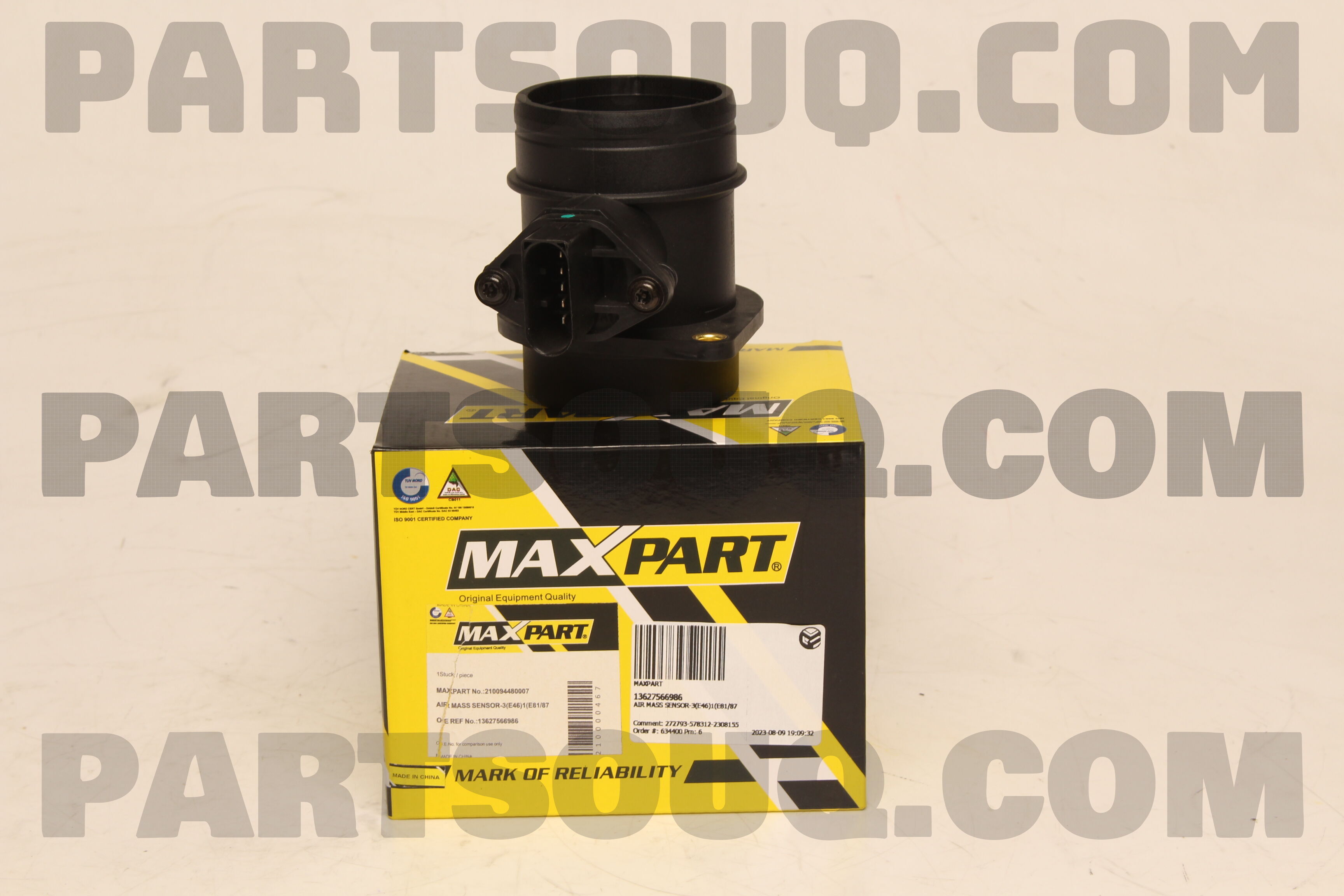 AIR MASS SENSOR-3(E46)1(E81/87 13627566986 | MAXPART Parts | PartSouq