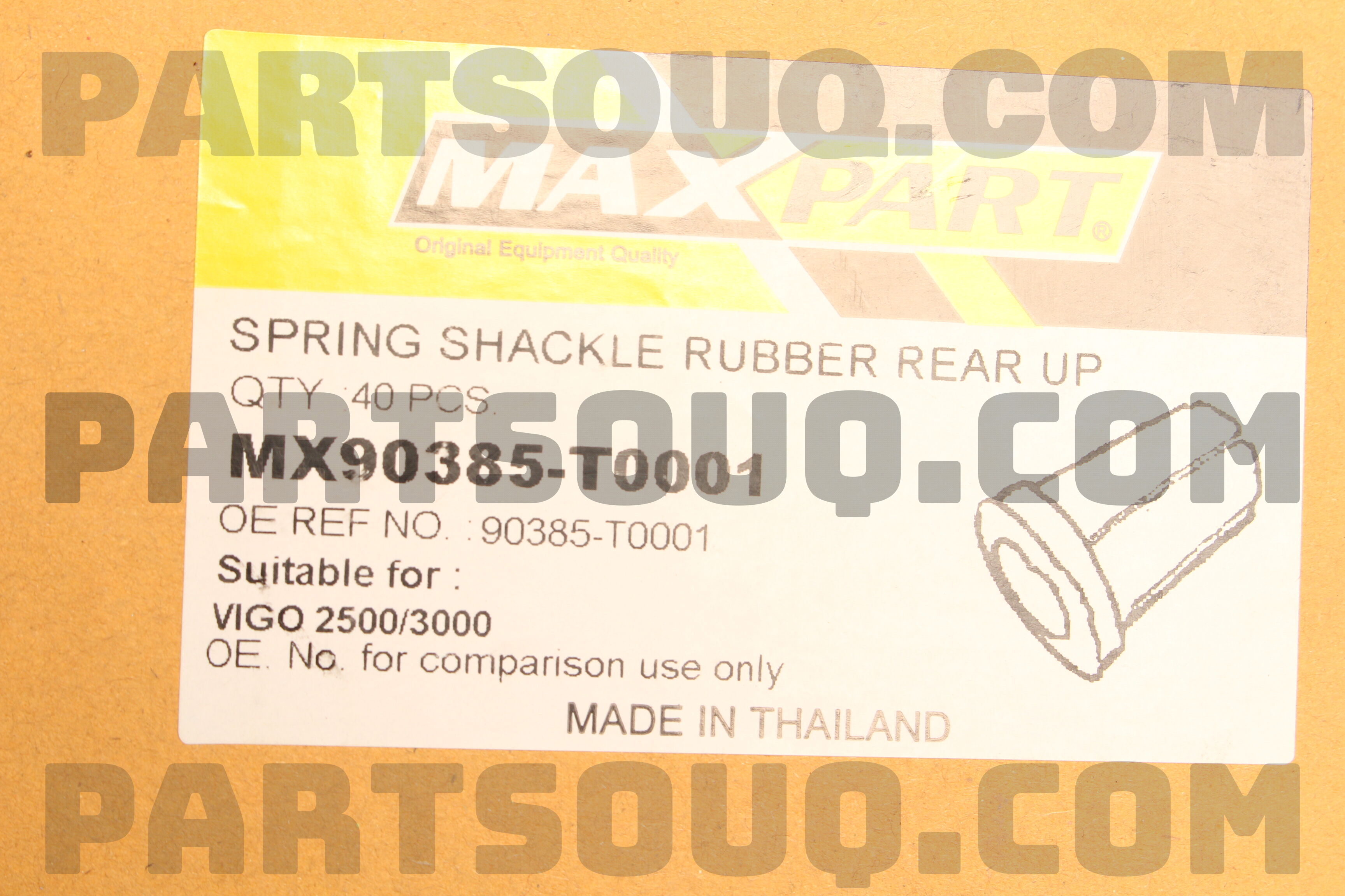 SPRING SHACKLE RUBBER 90385T0001 | MAXPART Parts | PartSouq