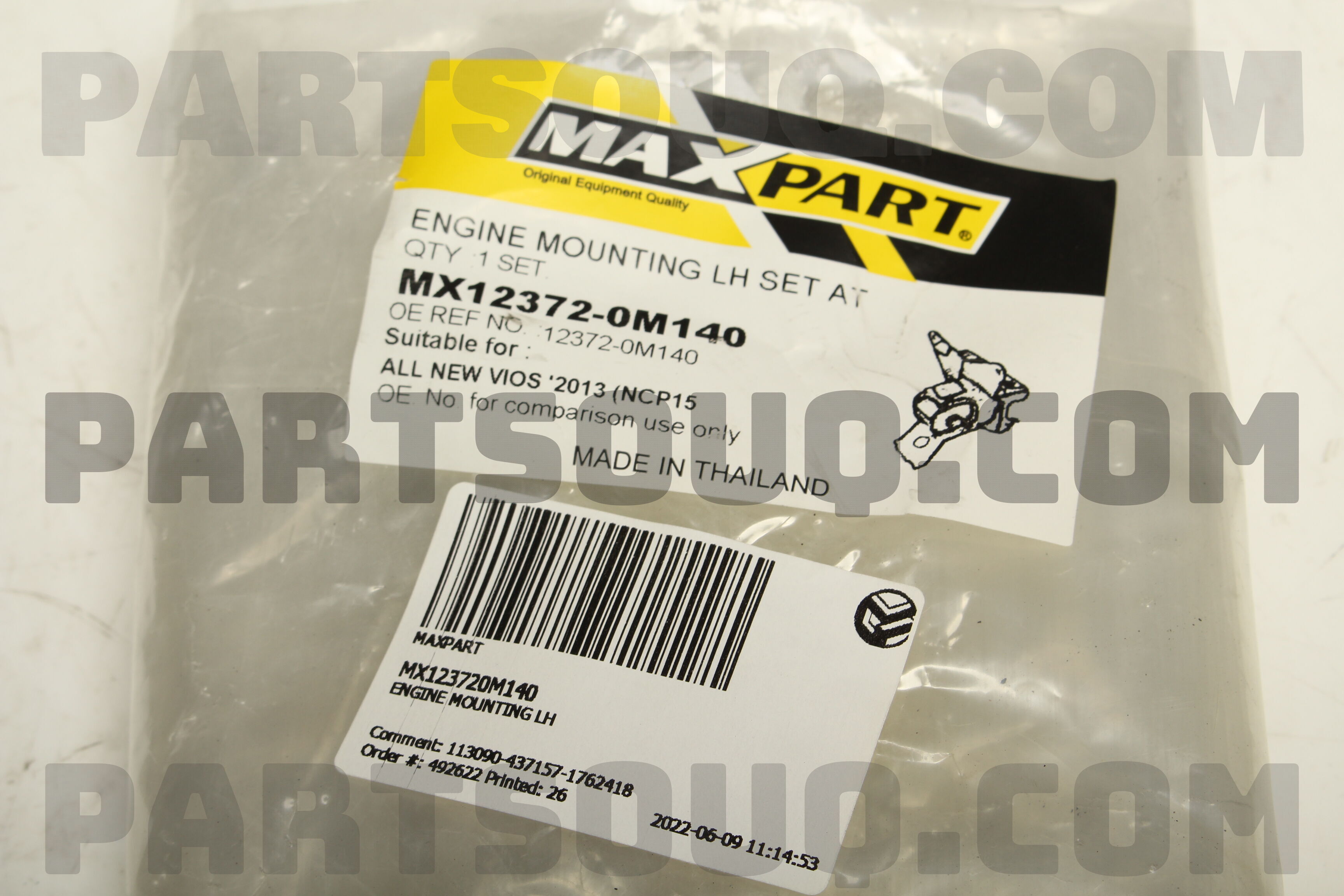 INSULATOR, ENGINE MOUNTING, LH(FOR TRANSVERSE ENGINE) 123720M140 ...