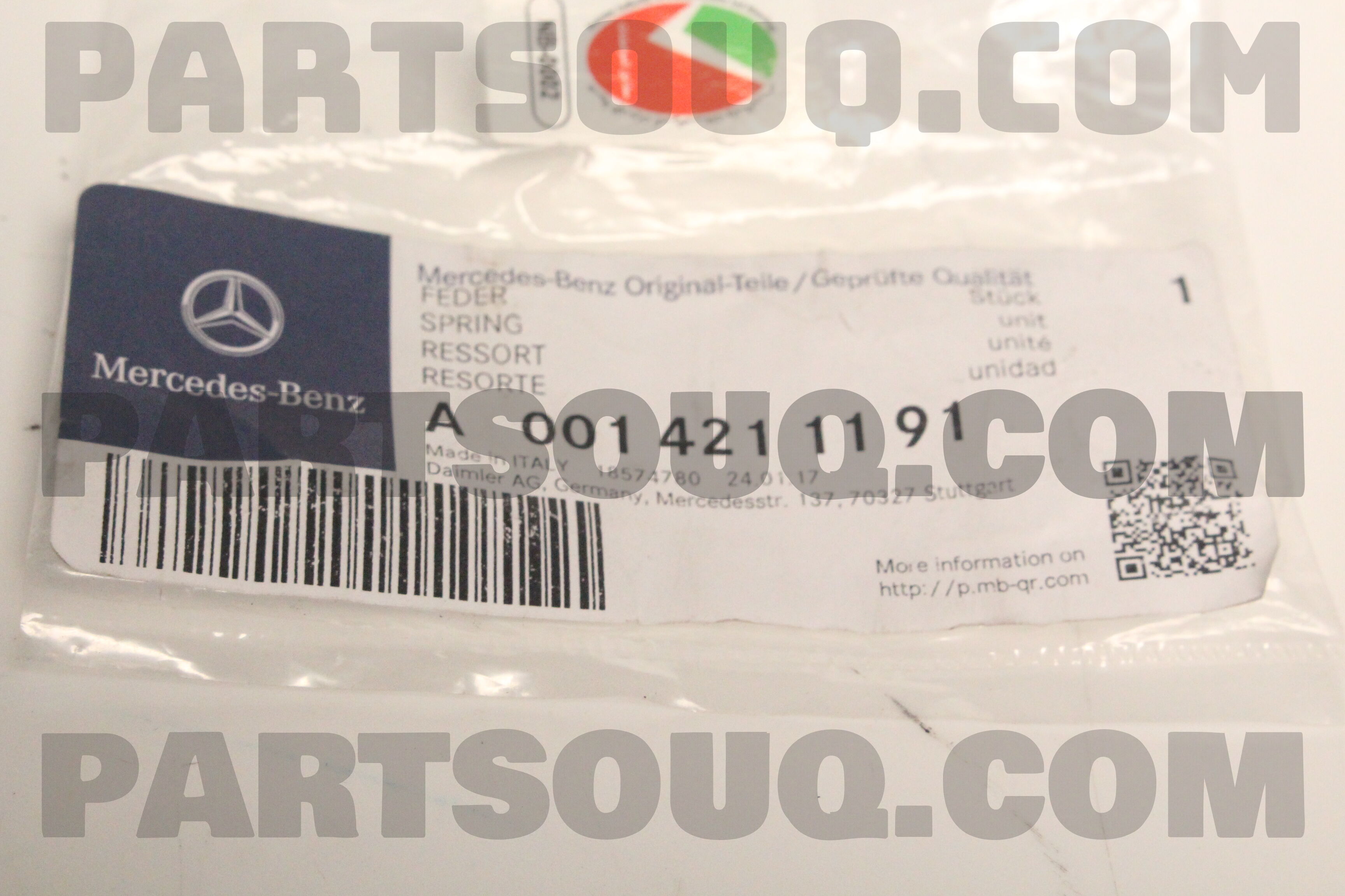RETAINING SPRING A0014211191 | MERCEDES Parts | PartSouq