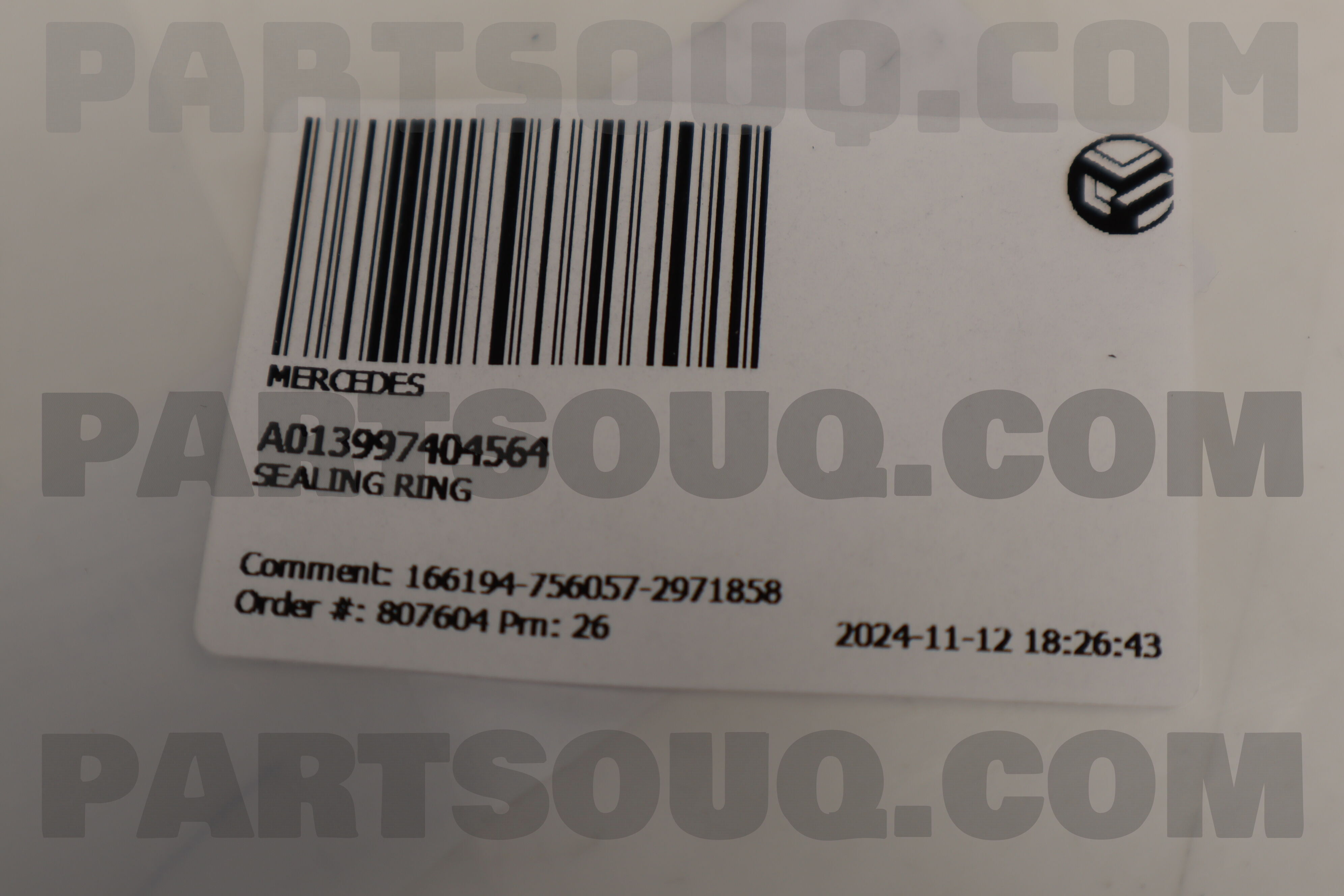 SEAL RINGVL A1409970645 | MERCEDES Parts | PartSouq