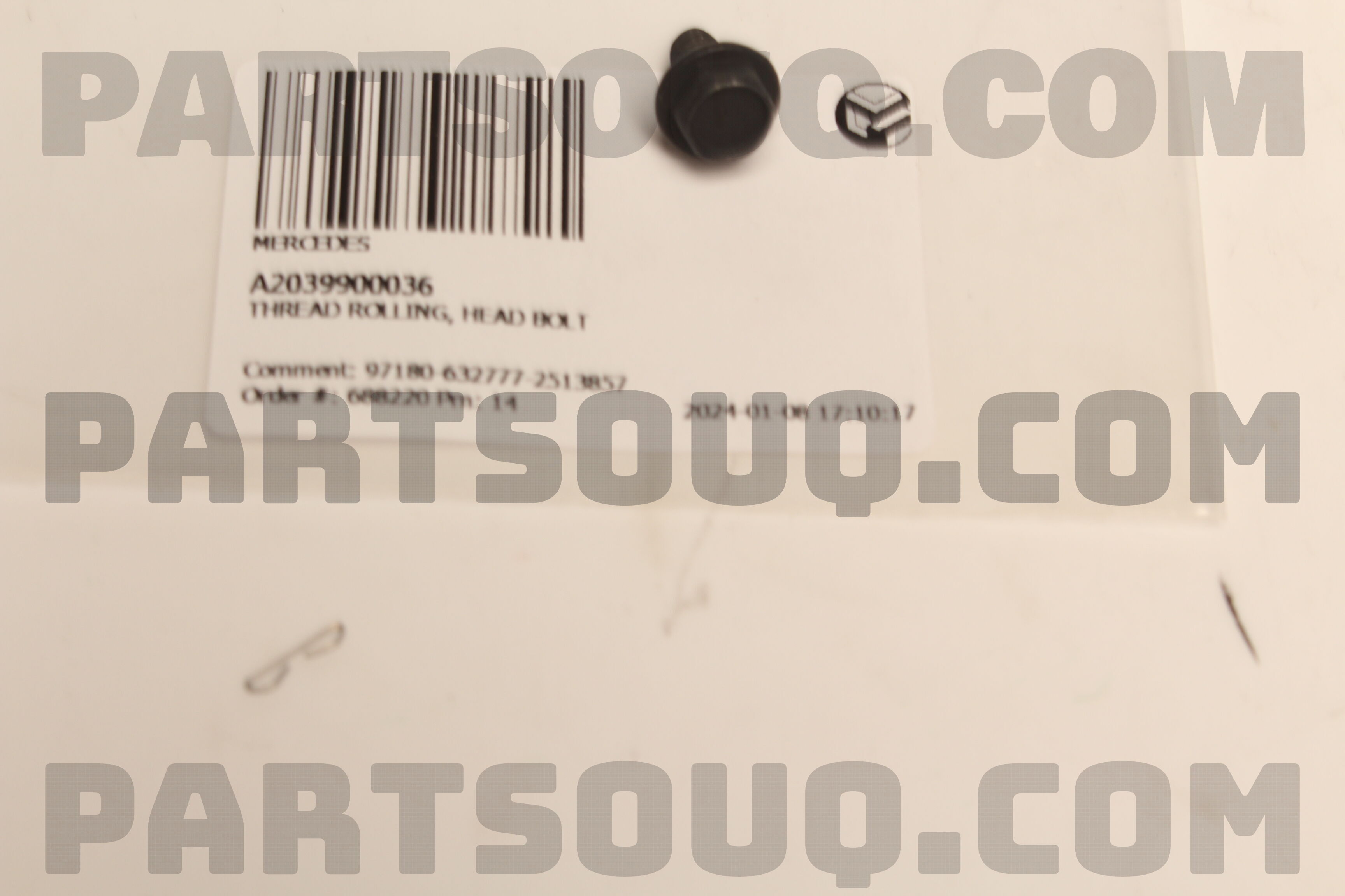 THREAD ROLLING, HEAD BOLT A2039900036 | MERCEDES Parts | PartSouq