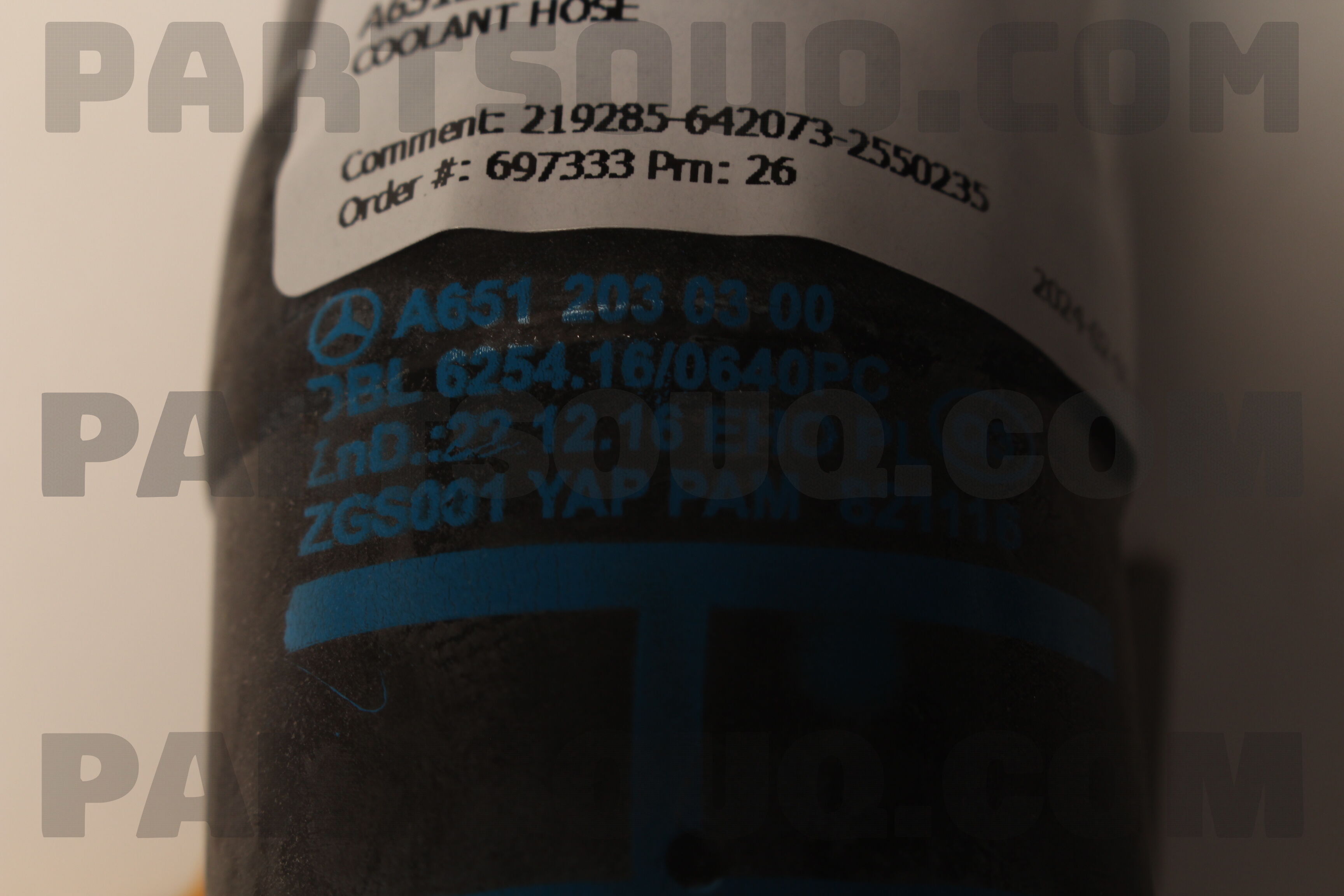 COOLANT HOSE A6512030300 | MERCEDES Parts | PartSouq