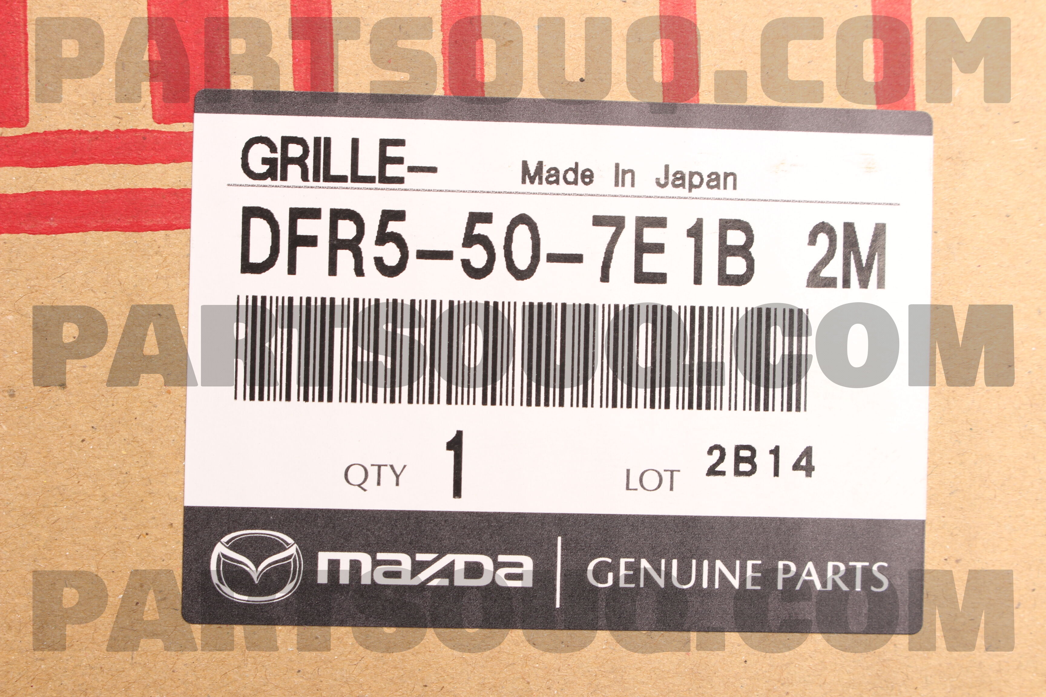 GRILLE,UP.RADIATOR DFR5507E1B2M | Mazda Parts | PartSouq