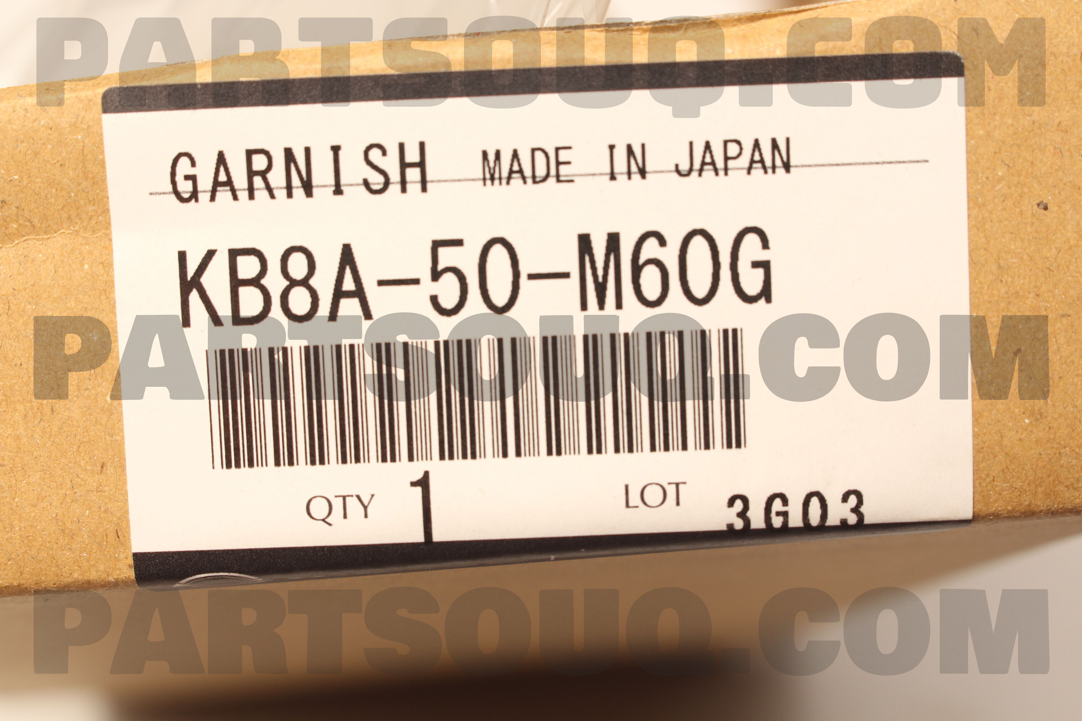 GARNISH(L),REAR DOOR KB8A50M60G | Mazda Parts | PartSouq
