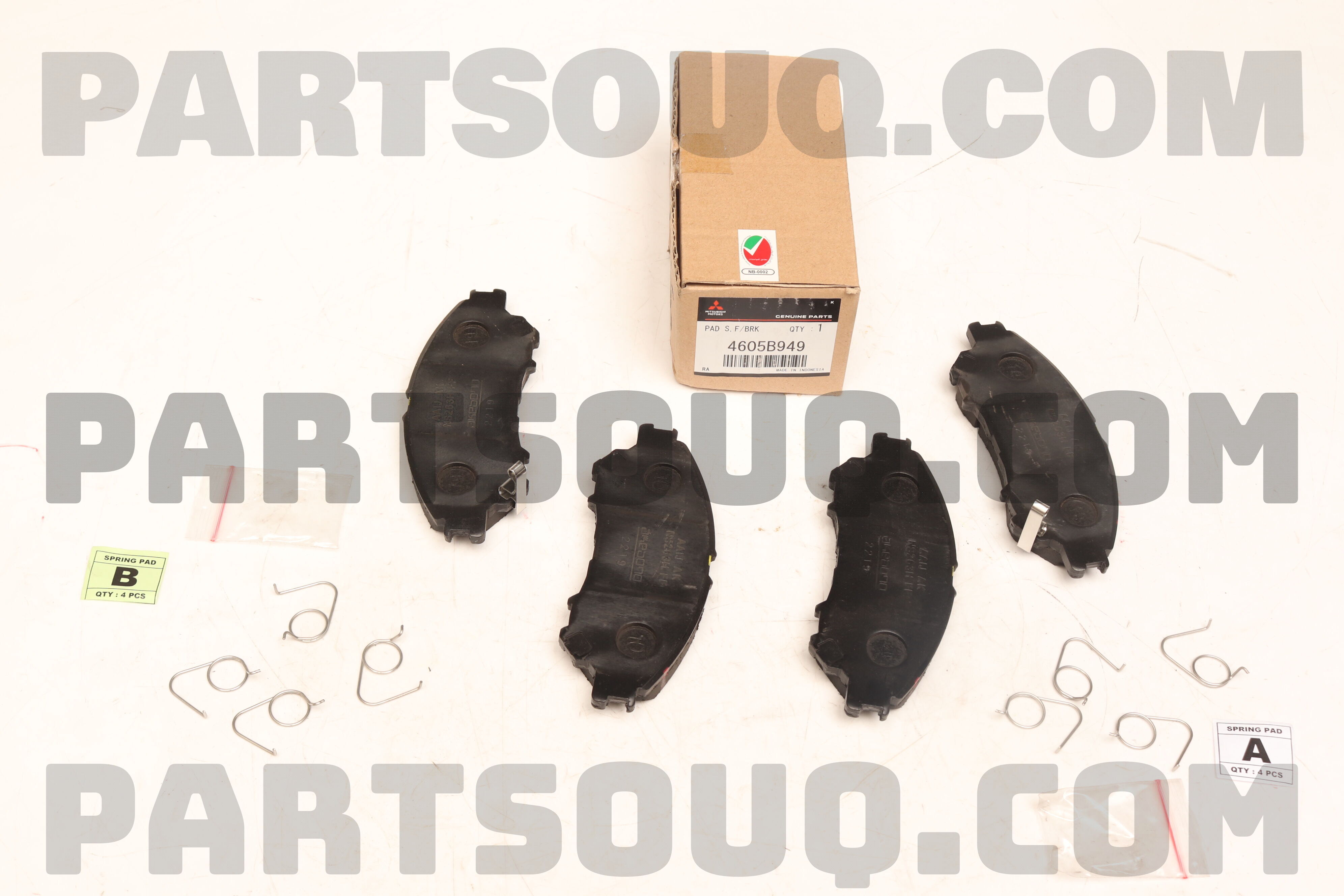 PAD SET,FR BRAKE 4605B949 | Mitsubishi Parts | PartSouq