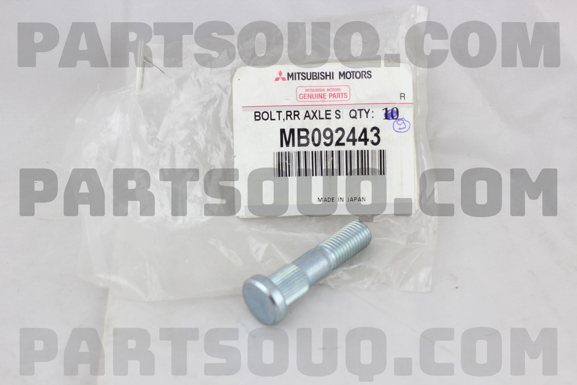 BOLT,RR AXLE SHAFT MB092443 | Mitsubishi Parts | PartSouq