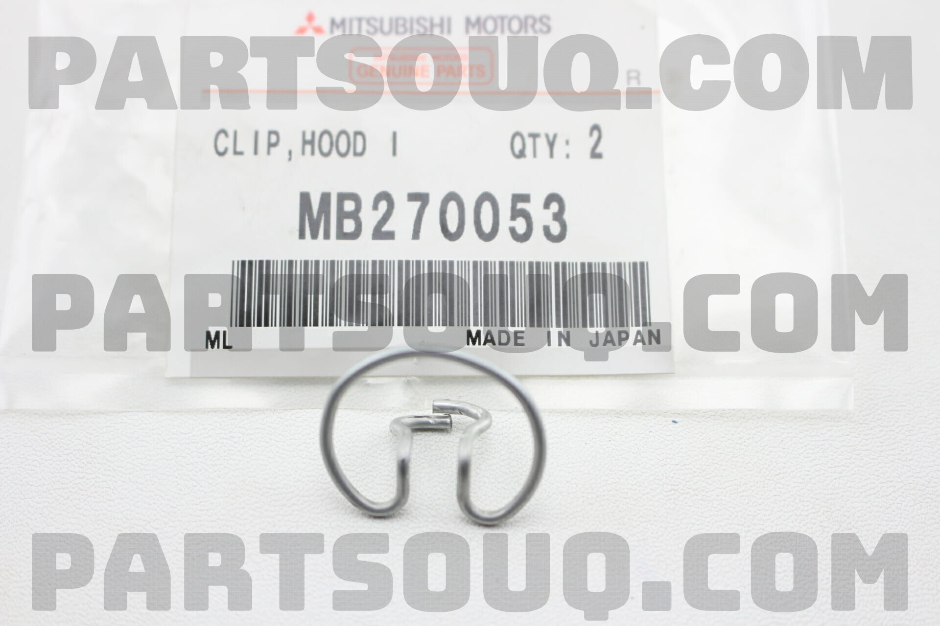 CLIP,HOOD INSULATOR MB270053 | Mitsubishi Parts | PartSouq