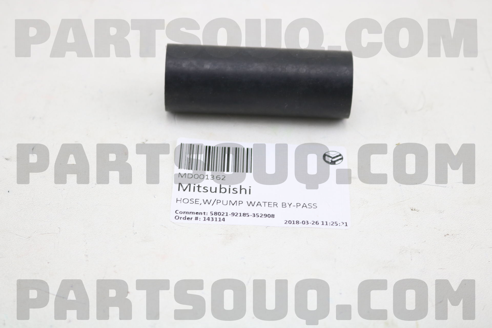 HOSE,W/PUMP WATER BY-PASS MD001362 | Mitsubishi Parts | PartSouq