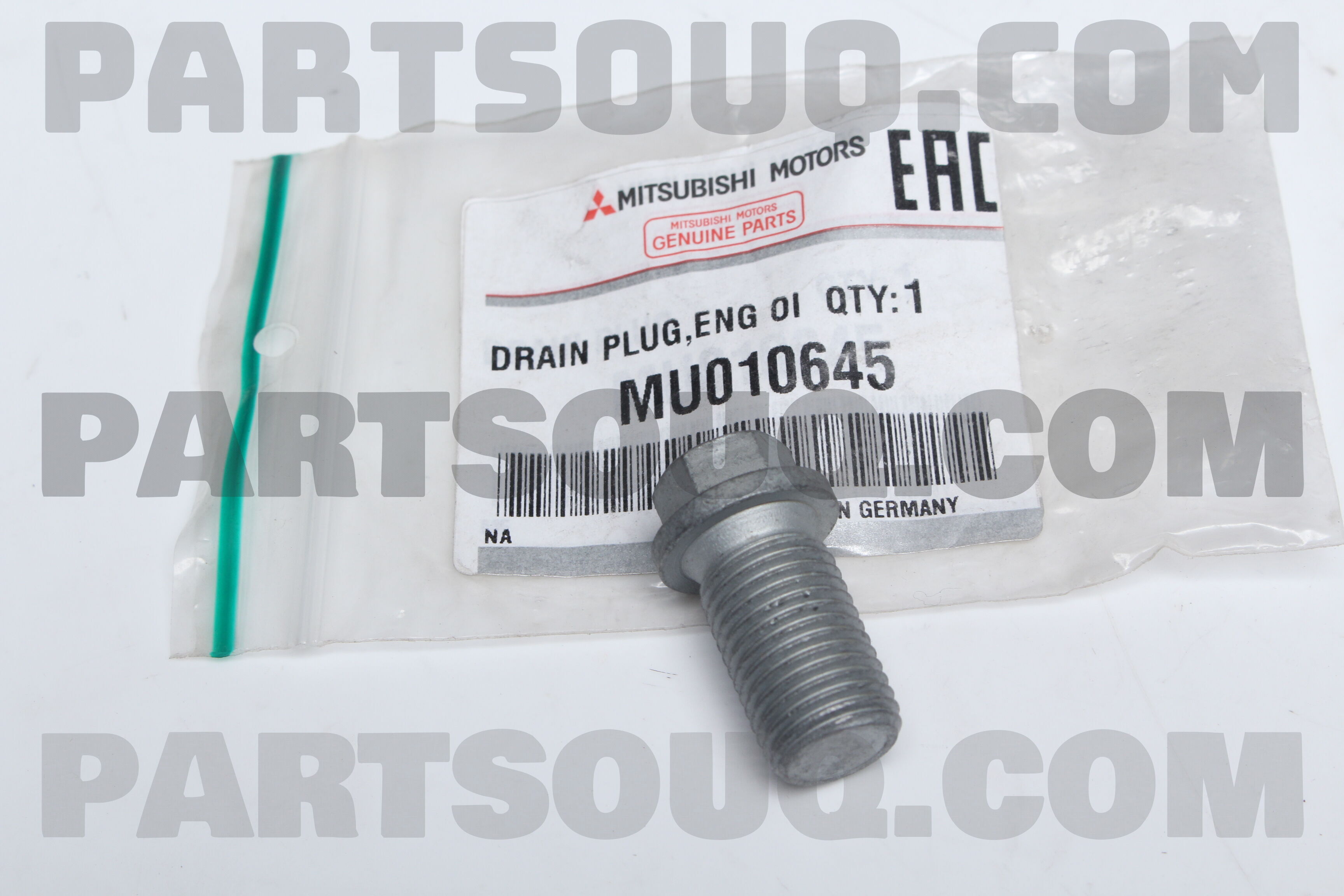 PLUG,ENG OIL PAN MU010645 | Mitsubishi Parts | PartSouq