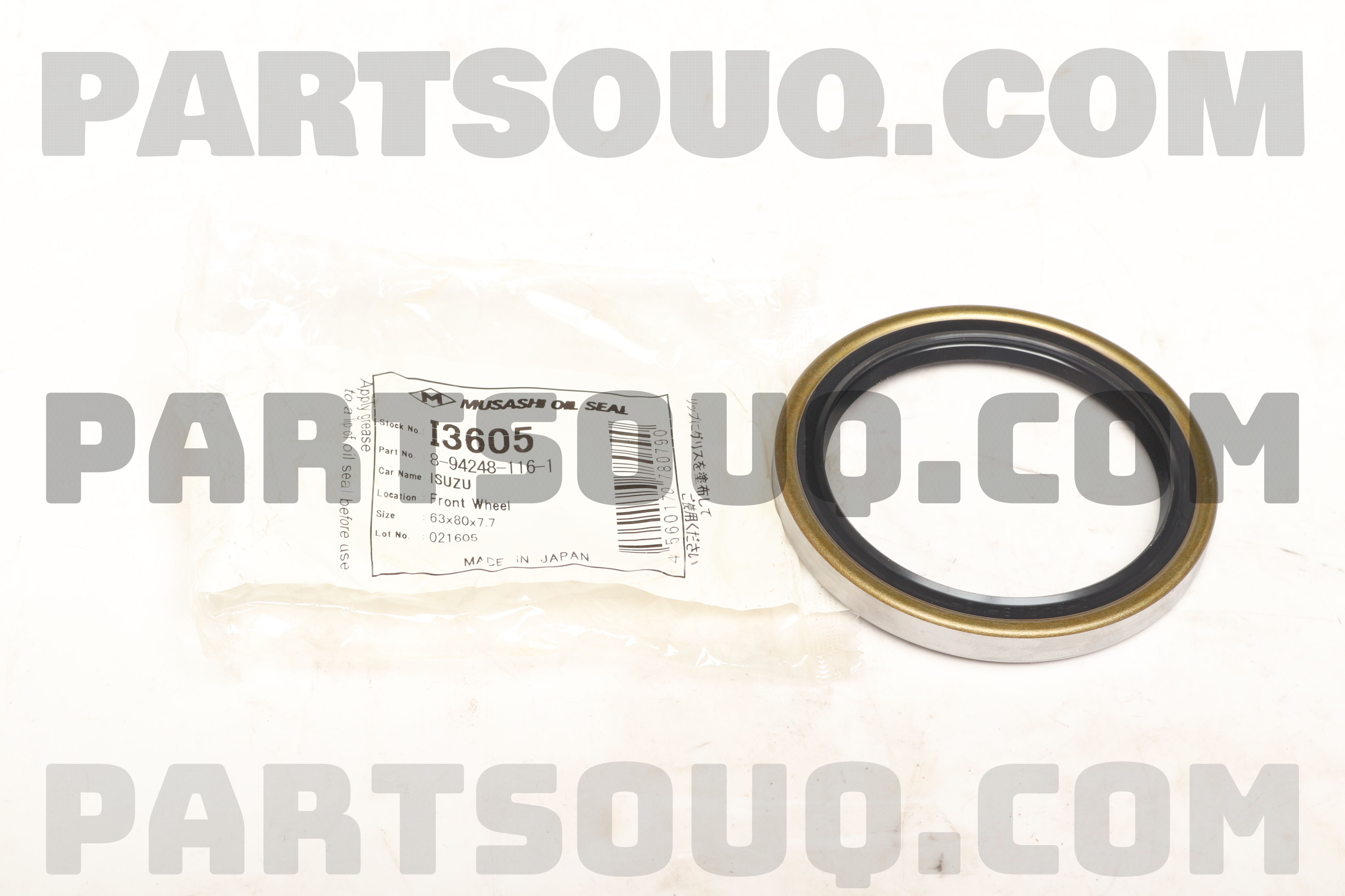 SEAL WHEEL HUB FRT I3605 | Musashi Parts | PartSouq
