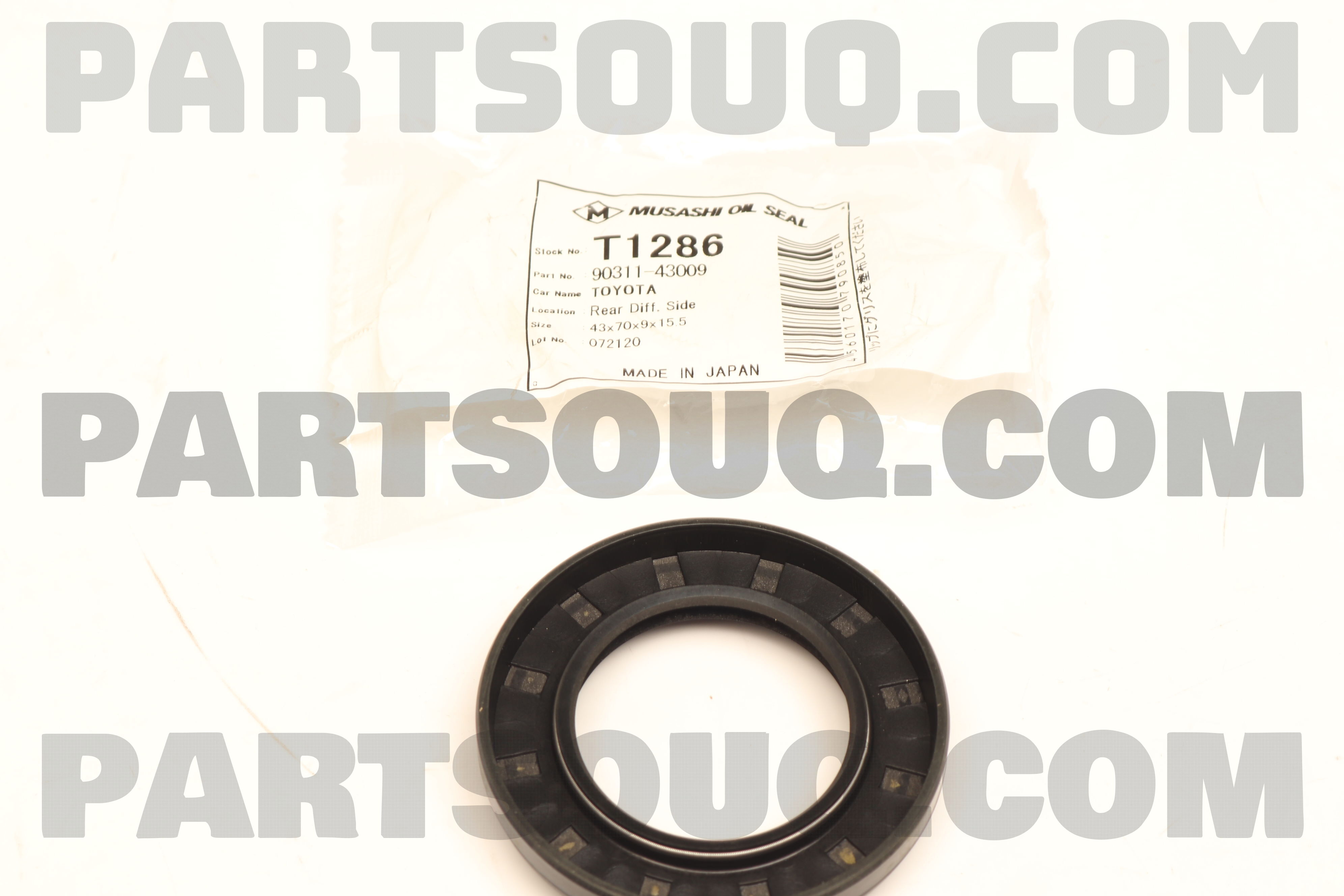 OIL SEAL, REAR DRIVE SHAFT, RH/LH 9031143009 | Toyota Parts | PartSouq