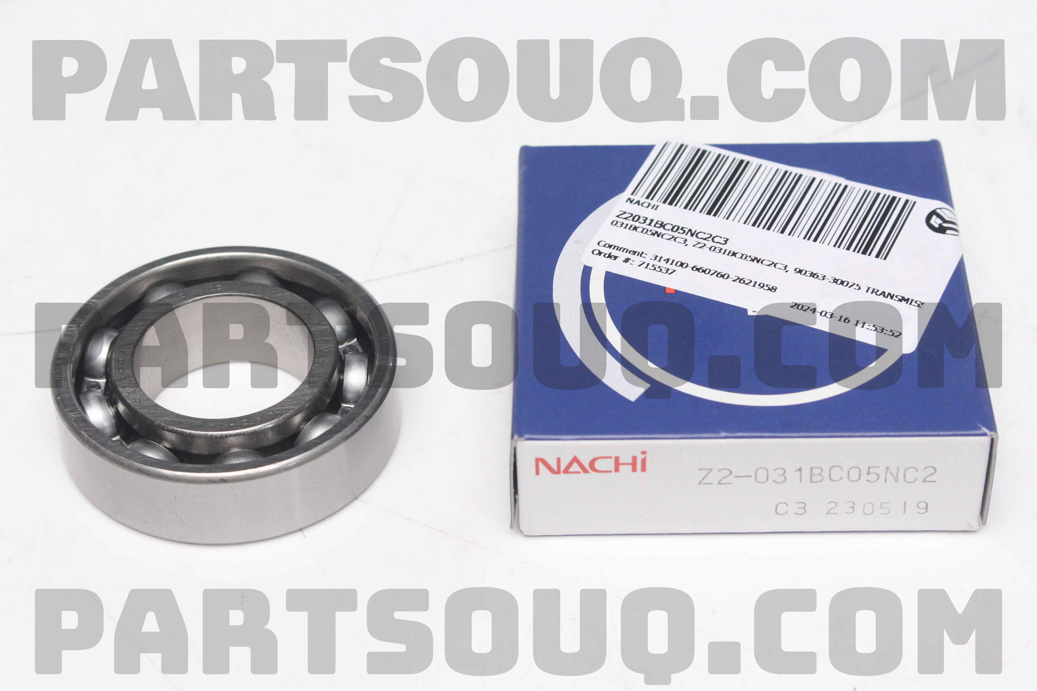 BEARING (FOR OUTPUT SHAFT REAR) 9036330075 | Toyota Parts | PartSouq