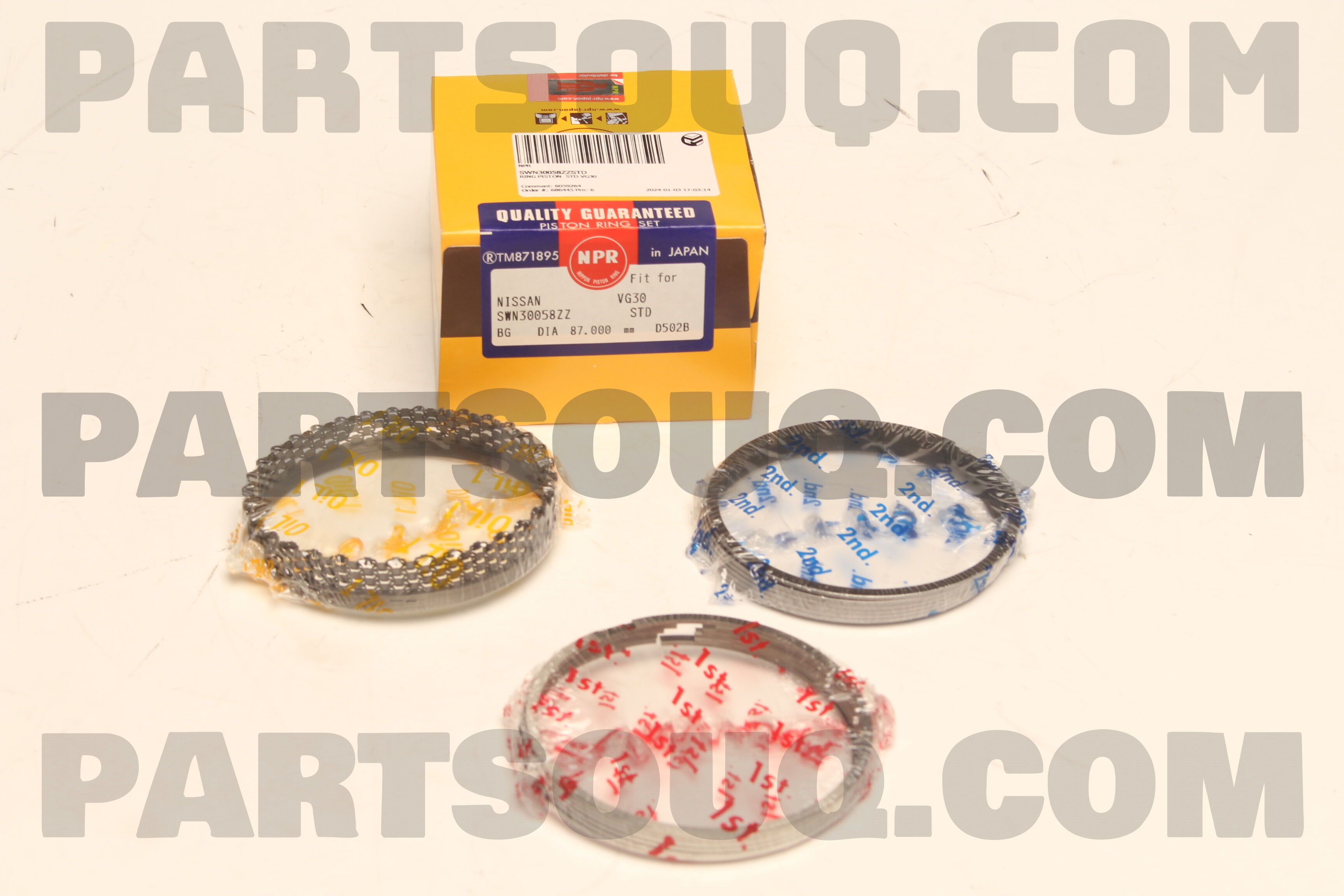 PISTON RING STD SWN30058STD | NPR Parts | PartSouq
