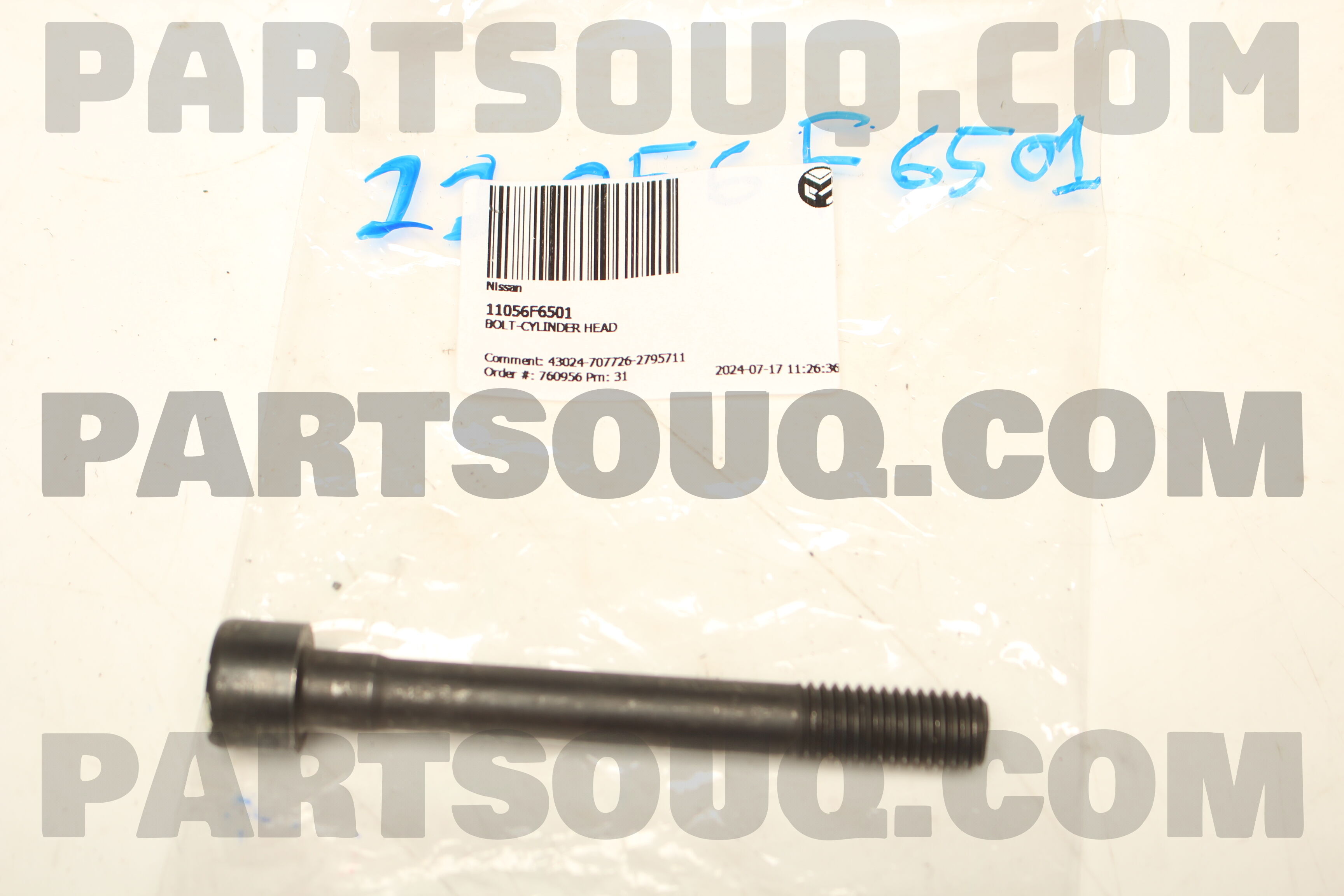 BOLT-CYLINDER HEAD 11056F6501 | Nissan Parts | PartSouq