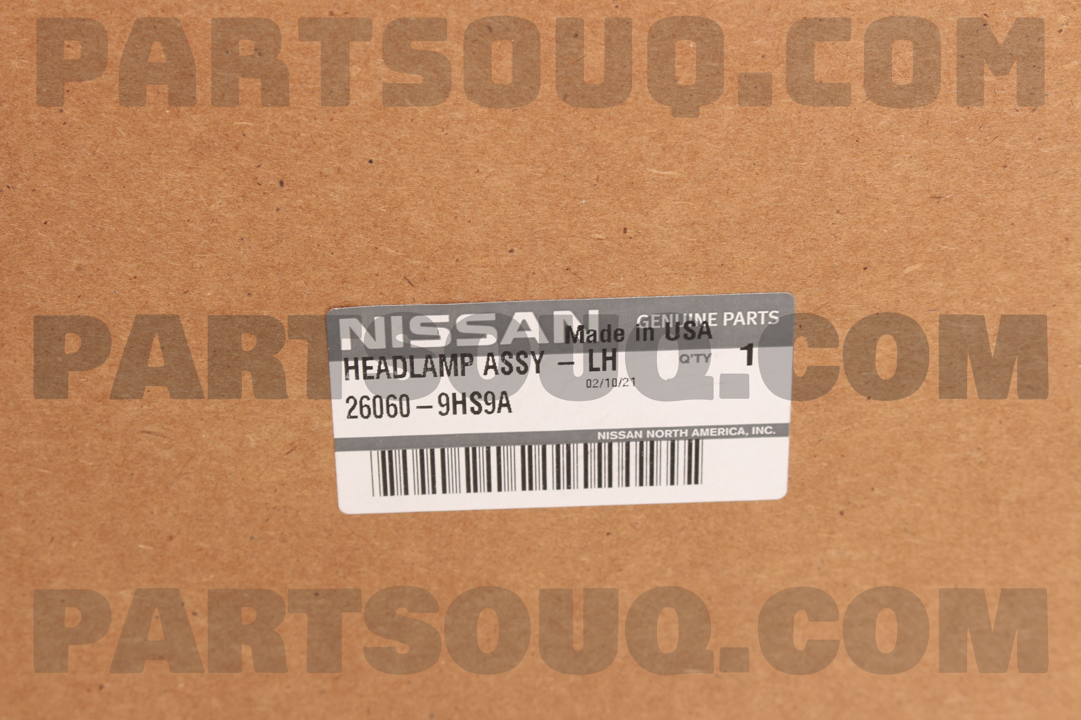 HEADLAMP ASSY LH 260609HS9A | Nissan Parts | PartSouq