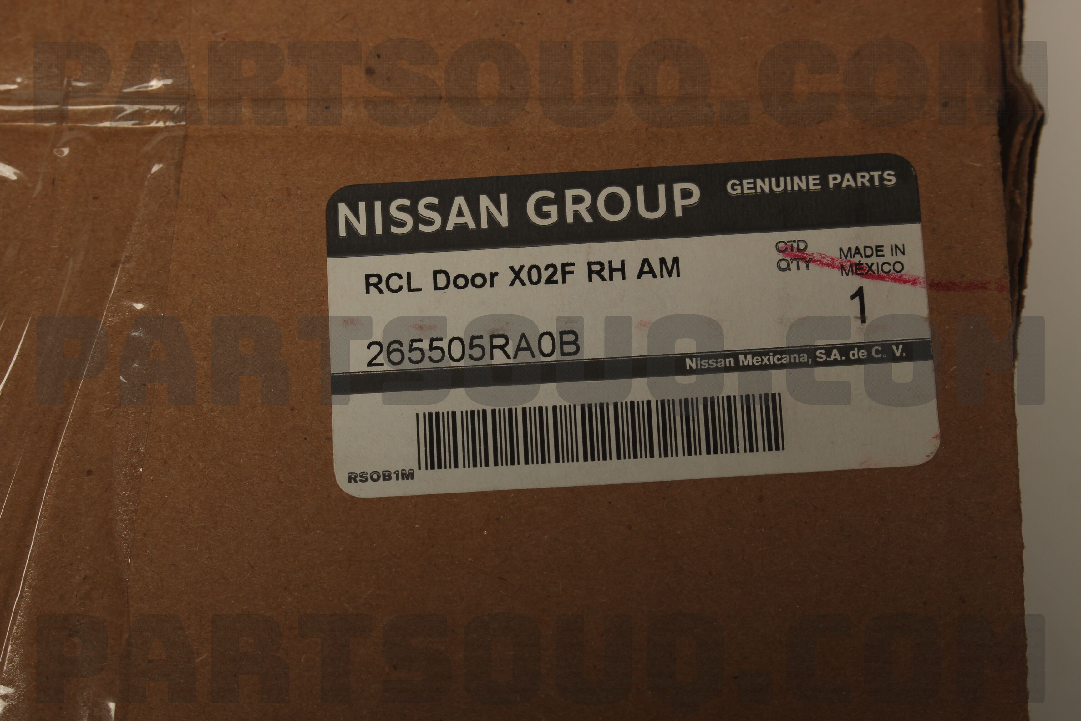 COMBINATION LAMP ASSY-REAR,RH 265505RA0B | Nissan Parts | PartSouq