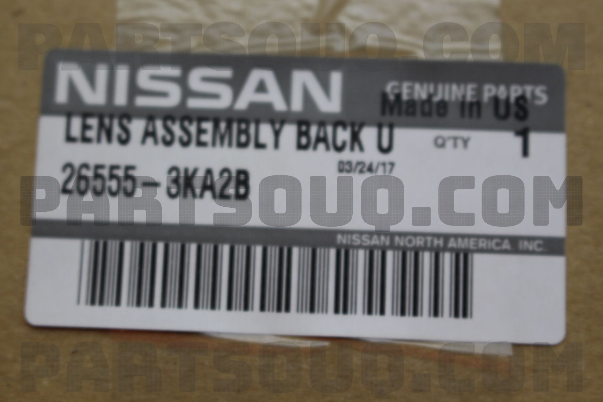 COMBINATION LAMP ASSY-REAR,NO2 LH 265553KA2A | Nissan Parts | PartSouq