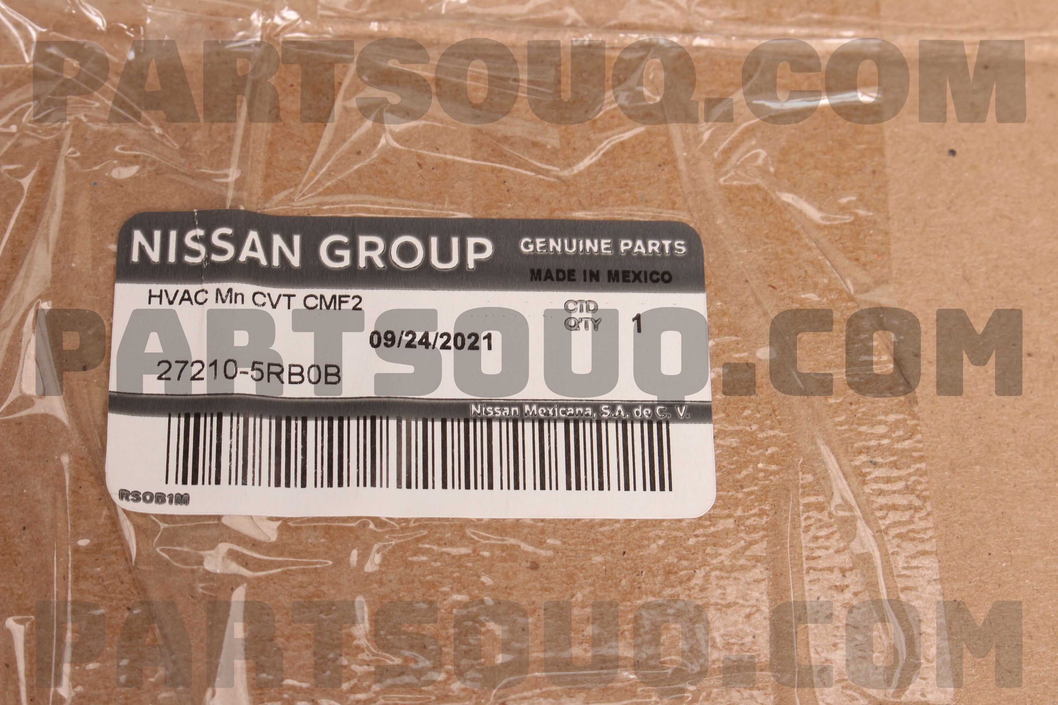 BLOWER ASSY-AIR CONDITIONER 272105RB0B | Nissan Parts | PartSouq