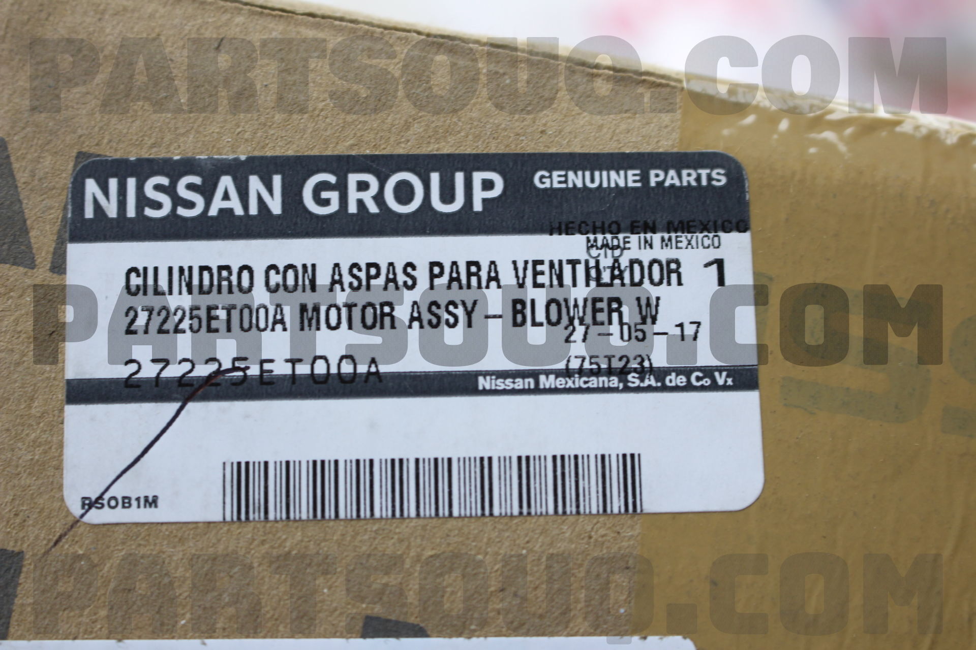 MOTOR ASSY-BLOWER W/CASE 27225ET00A | Nissan Parts | PartSouq