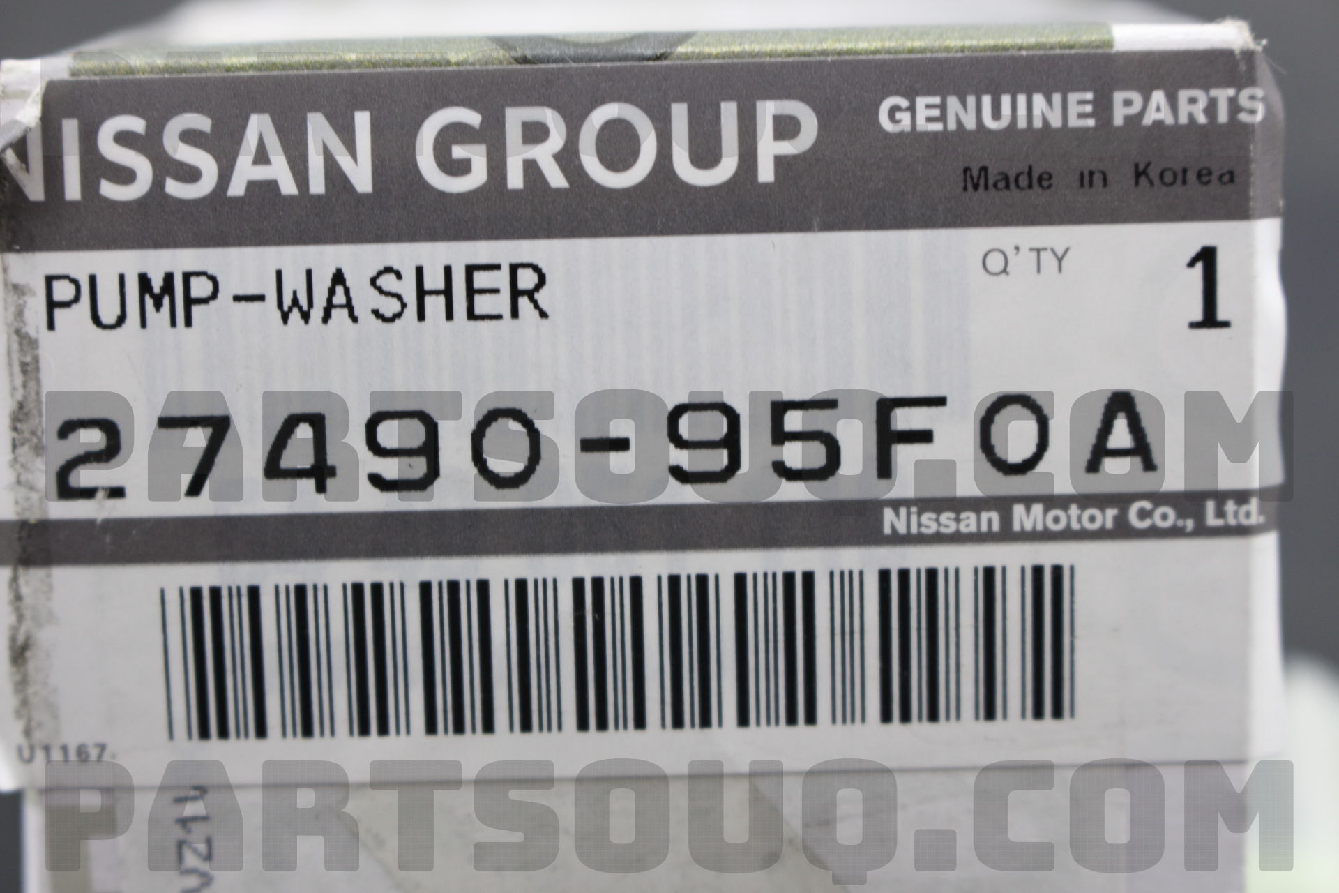 PUMP ASSY-WASHER 2892095F0A | Nissan Parts | PartSouq