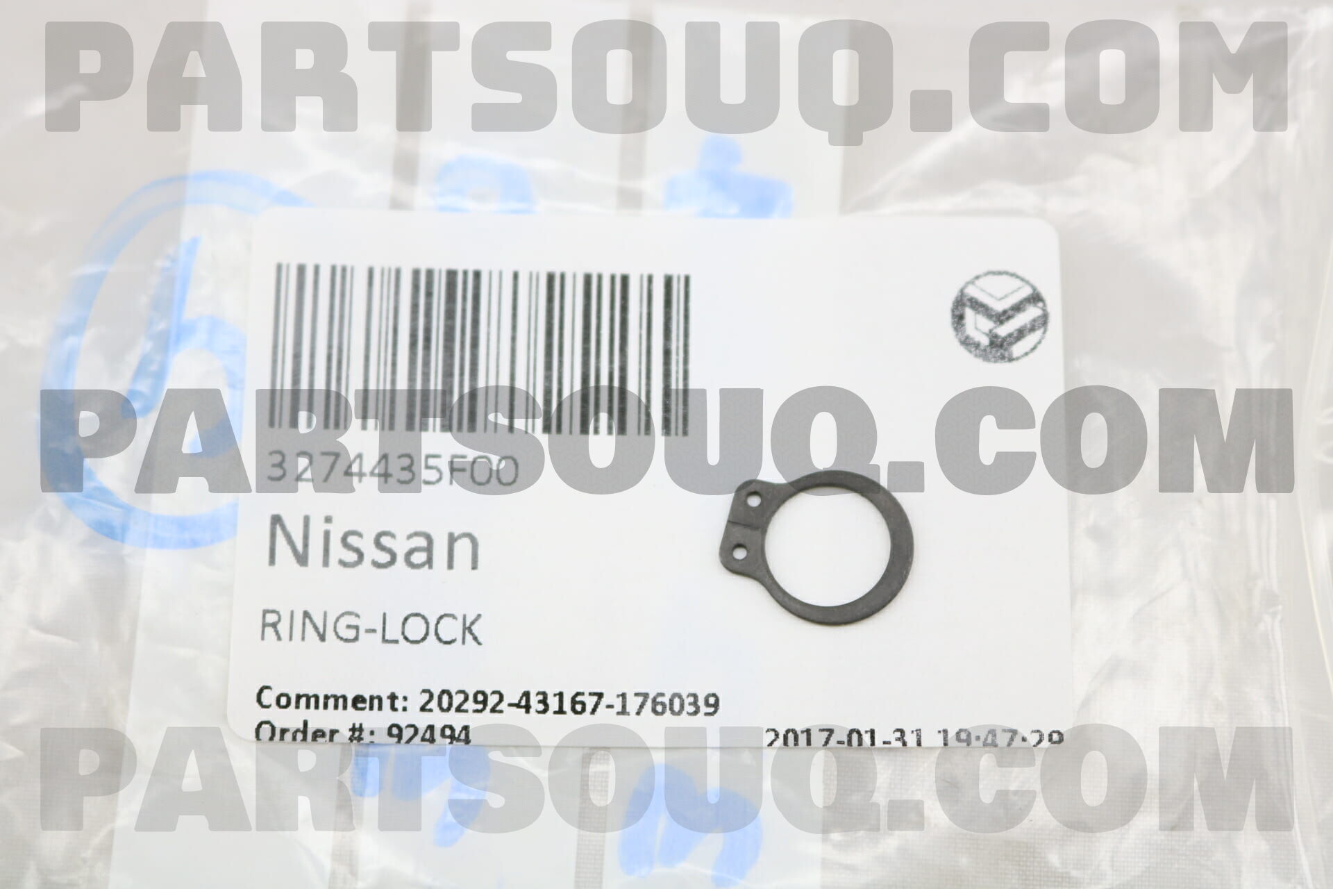 RING-LOCK,SPEEDOMETER PINION 3274435F00 | Nissan Parts | PartSouq