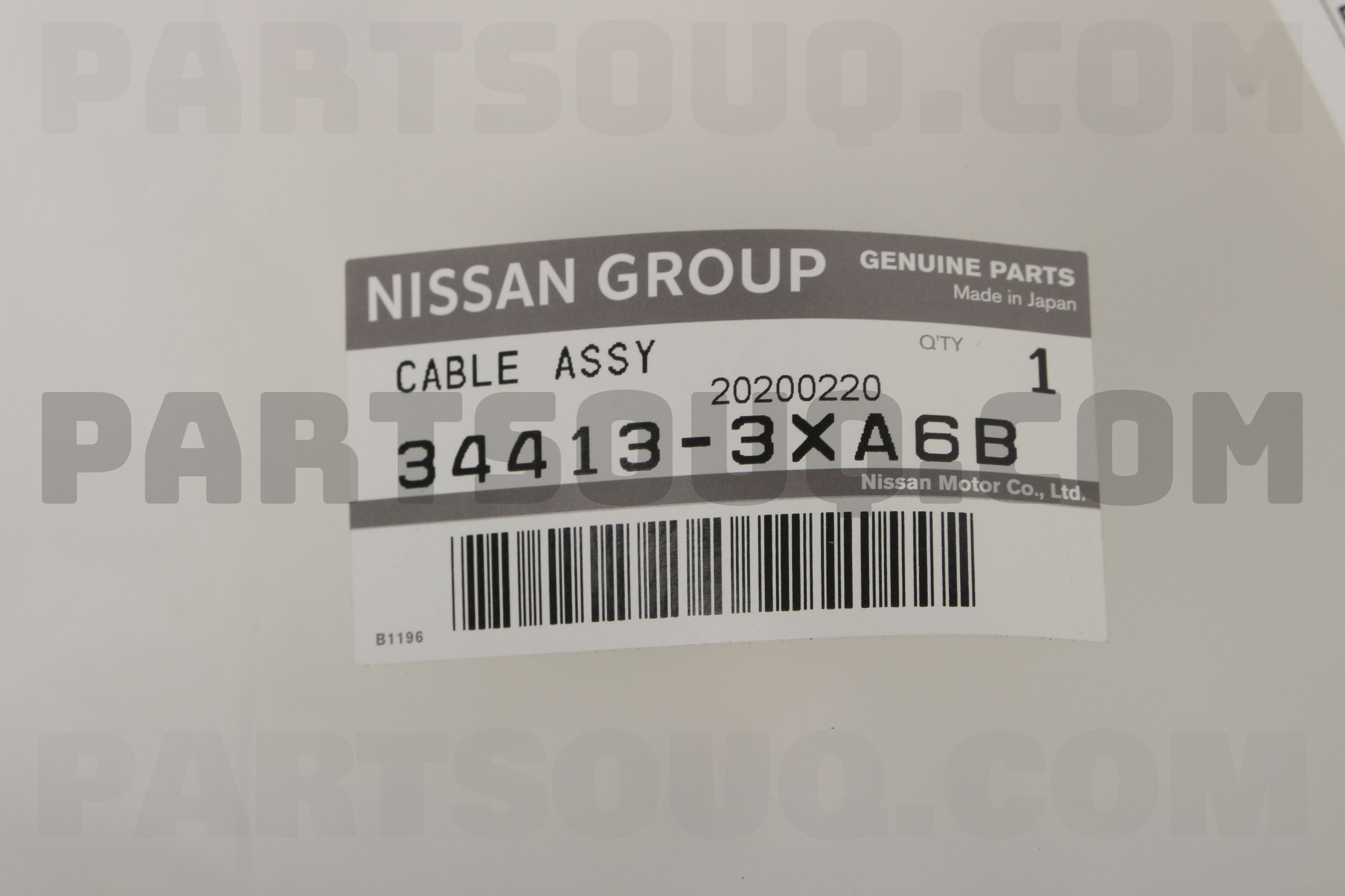 CABLE ASSY 344133XA6B | Nissan Parts | PartSouq CABLE ASSY 344133XA6B | Nissan Parts | PartSouq