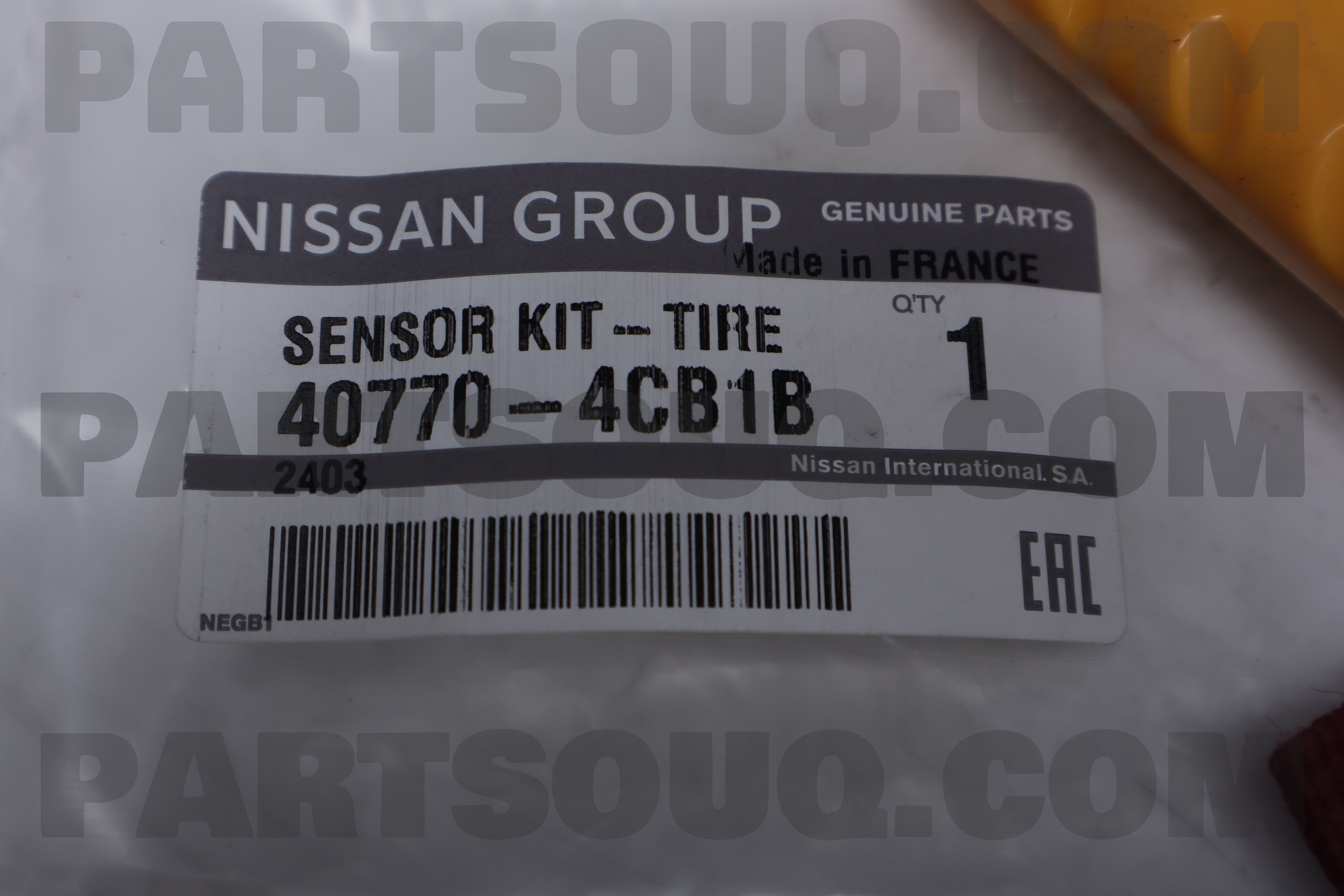 SEN UNIT-TIRE PRESS 407704CB1A | Nissan Parts | PartSouq
