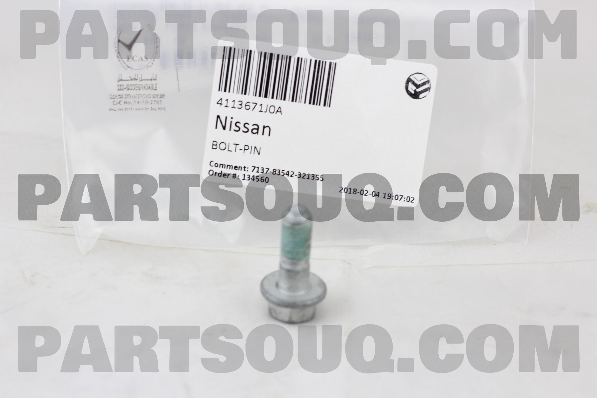 BOLT-PIN 4113671J0A | Nissan Parts | PartSouq